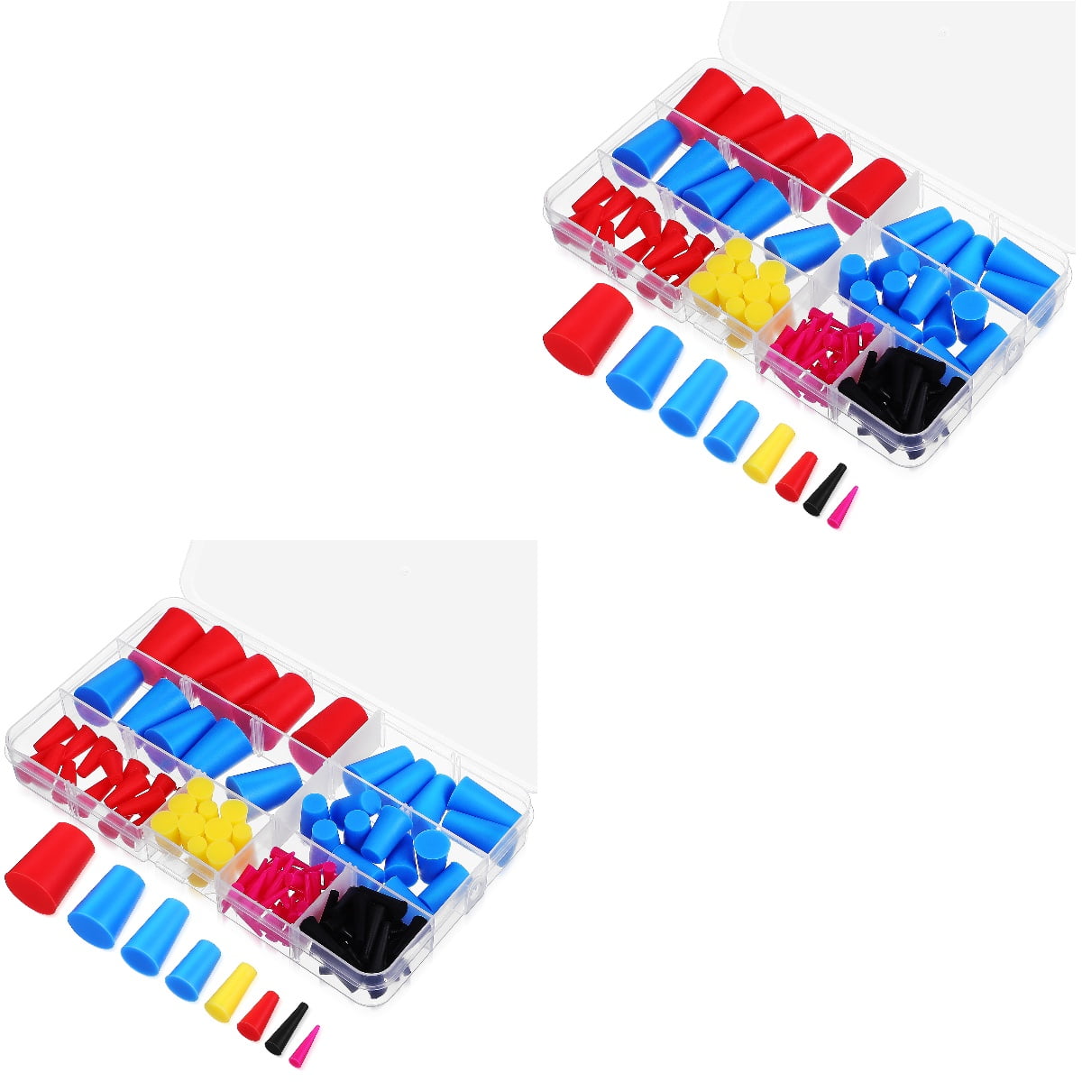 HOMEMAXS 220 pcs Tapered Plug Stoppers Test Tube Plugs Flask Stoppers ...