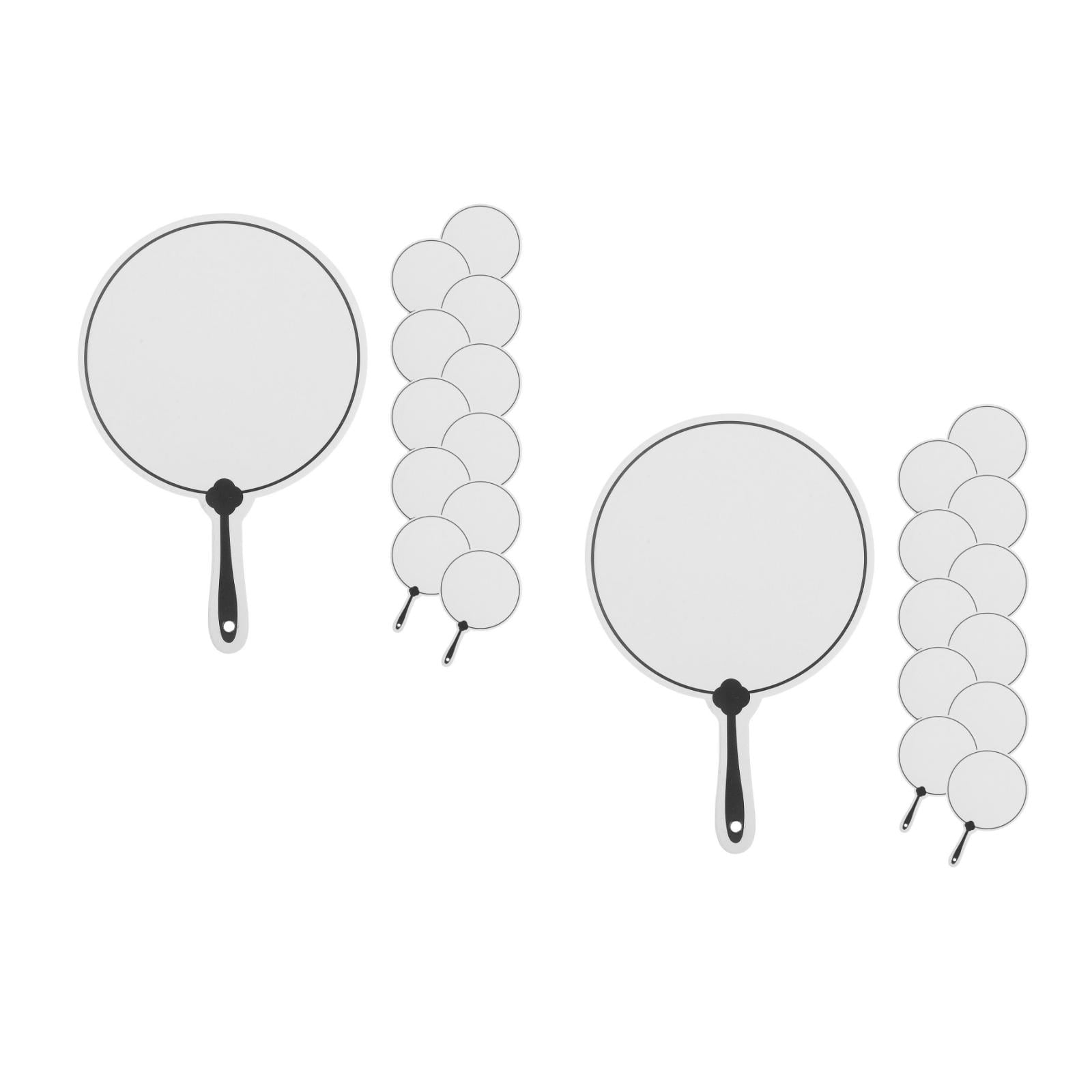 HOMEMAXS 24 PCS Fan Shape Blank Bookmarks White Plain Cardstock Page ...