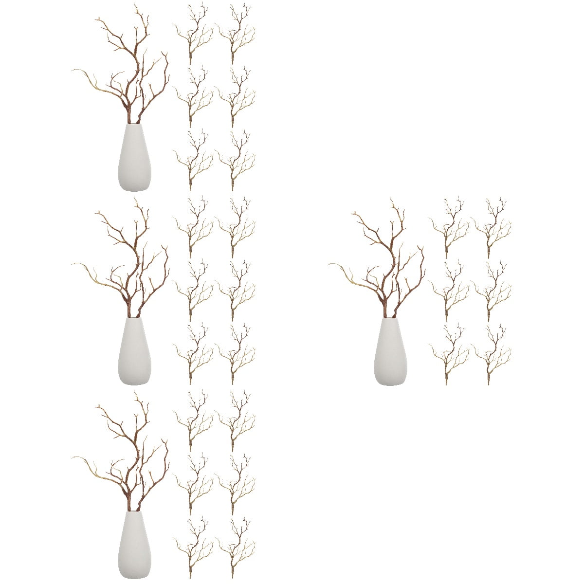 HOMEMAXS 24 Pcs Artificial Branches Decorative Dried Twigs Lifelike ...