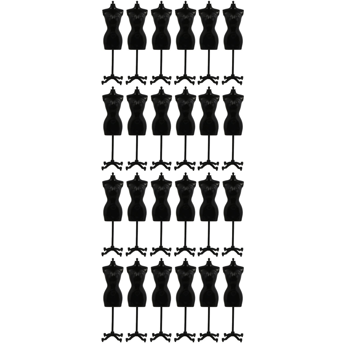 HOMEMAXS 24 Pcs Doll Dress Stands Mini Clothing Display Stands ...
