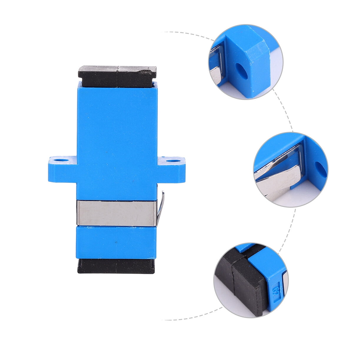 HOMEMAXS 24 Pcs Fiber Optic Adapter SC Cable Connector Man - Walmart.com
