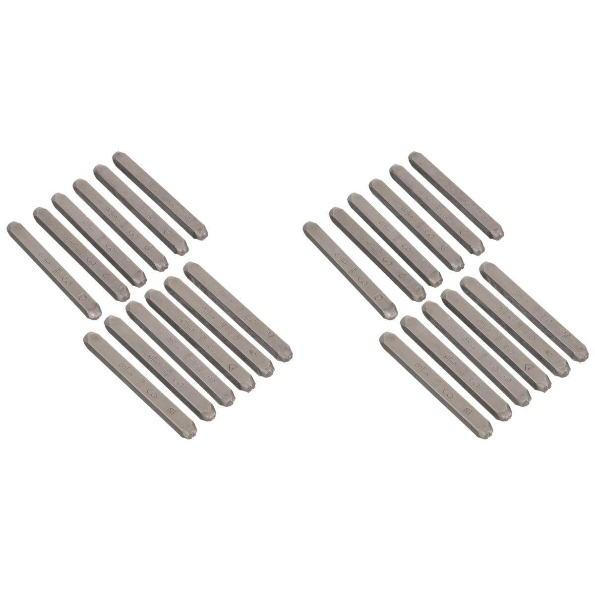 HOMEMAXS 24 Pcs Heart Shaped Steel Seal Stamp Heart Shaped Punch Stamp ...