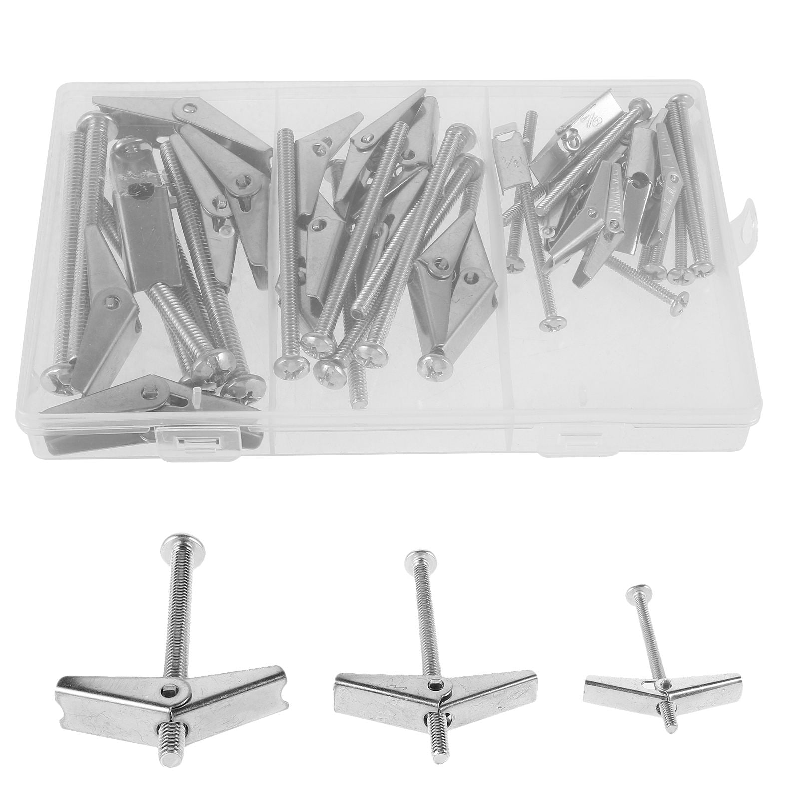 HOMEMAXS 24 Pcs Molly Bolts for Drywall Heavy Duty Plasterboard Nut ...