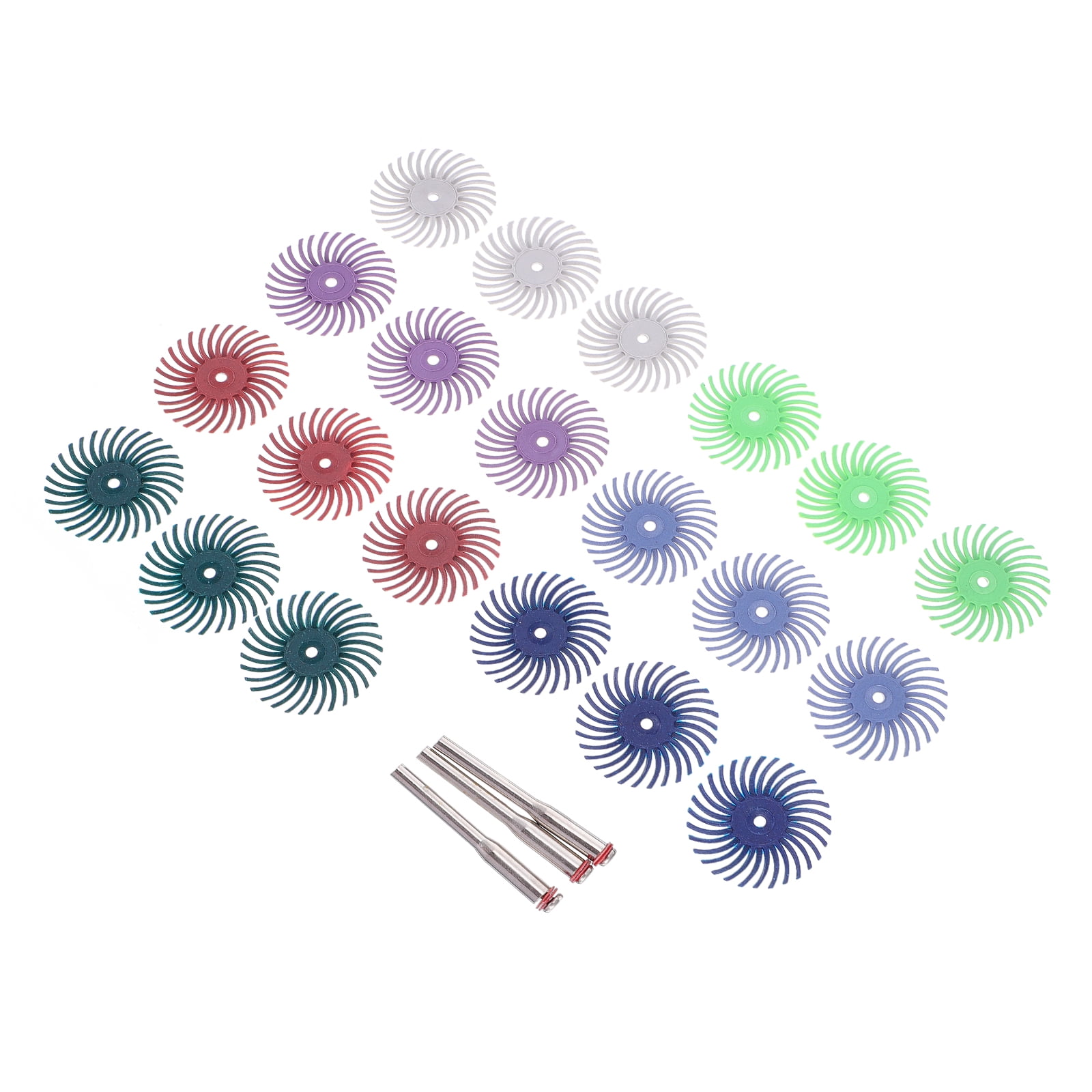 HOMEMAXS 24 Pcs Polishing Head Wool Felt Wheel Disc Square Rotary Tool ...