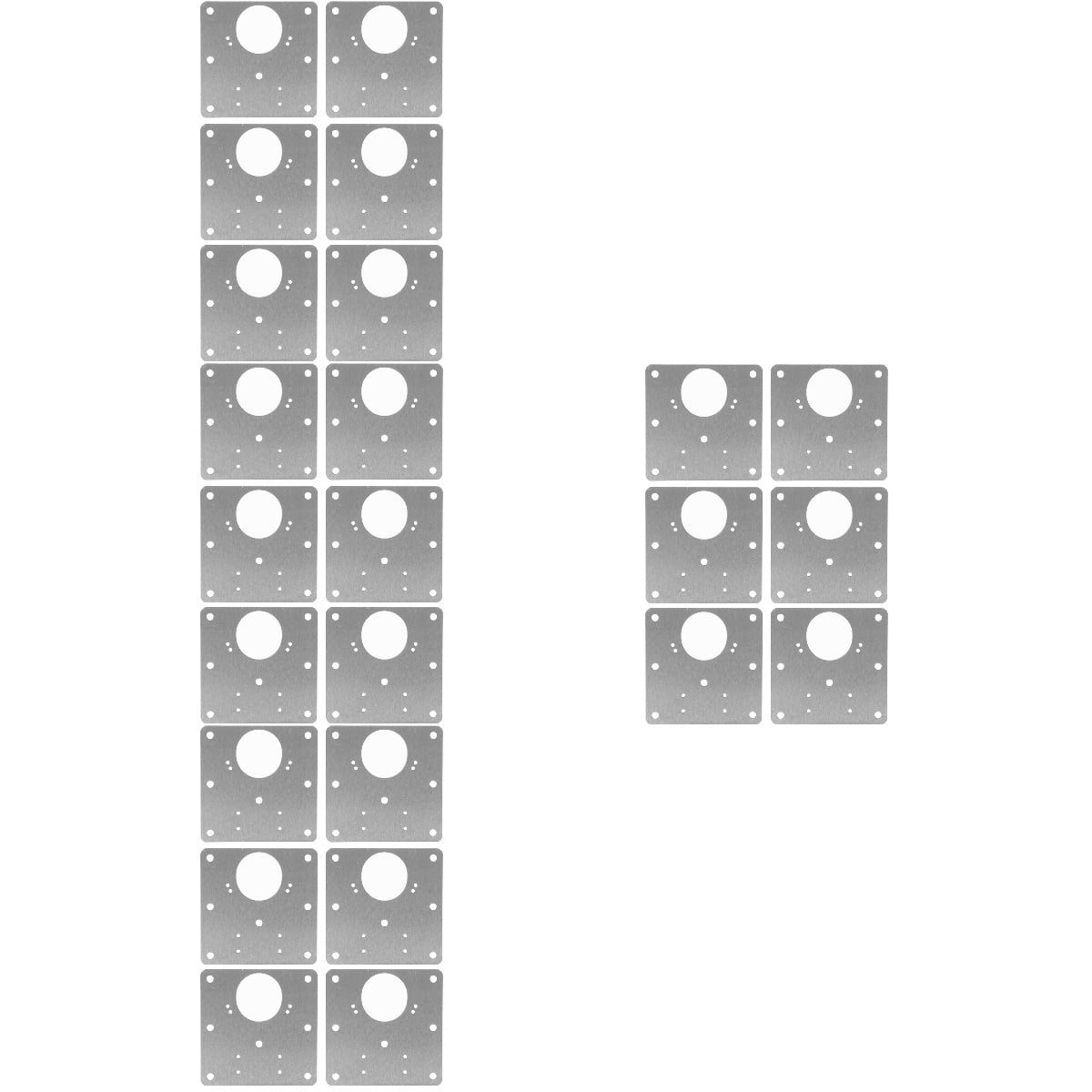 HOMEMAXS 24 pcs Cabinet Hinge Repair Plates Hinges Repair Fixing Plates ...