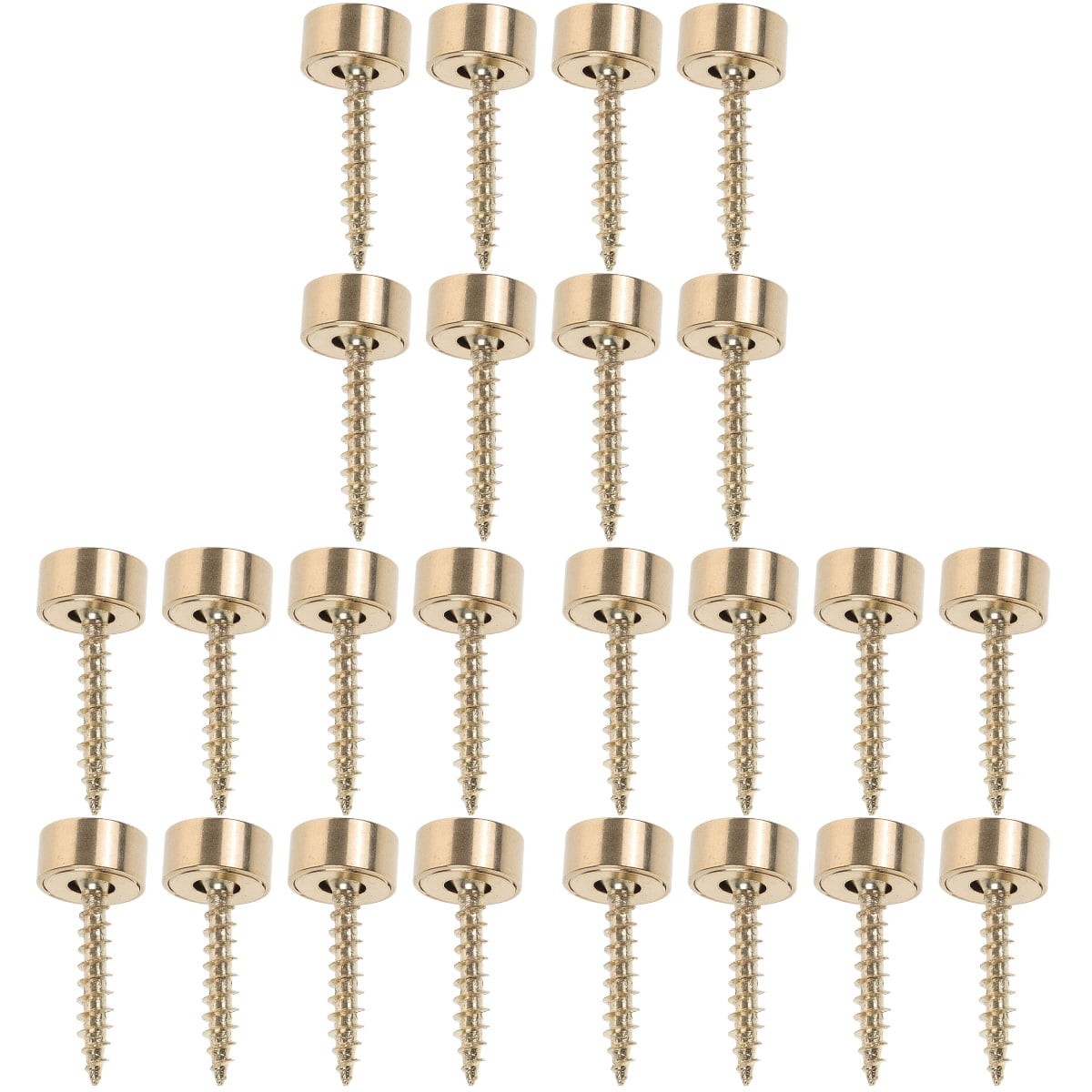 HOMEMAXS 24 pcs Decorative Screw Cap Copper Nail Screw Cover Upholstery ...