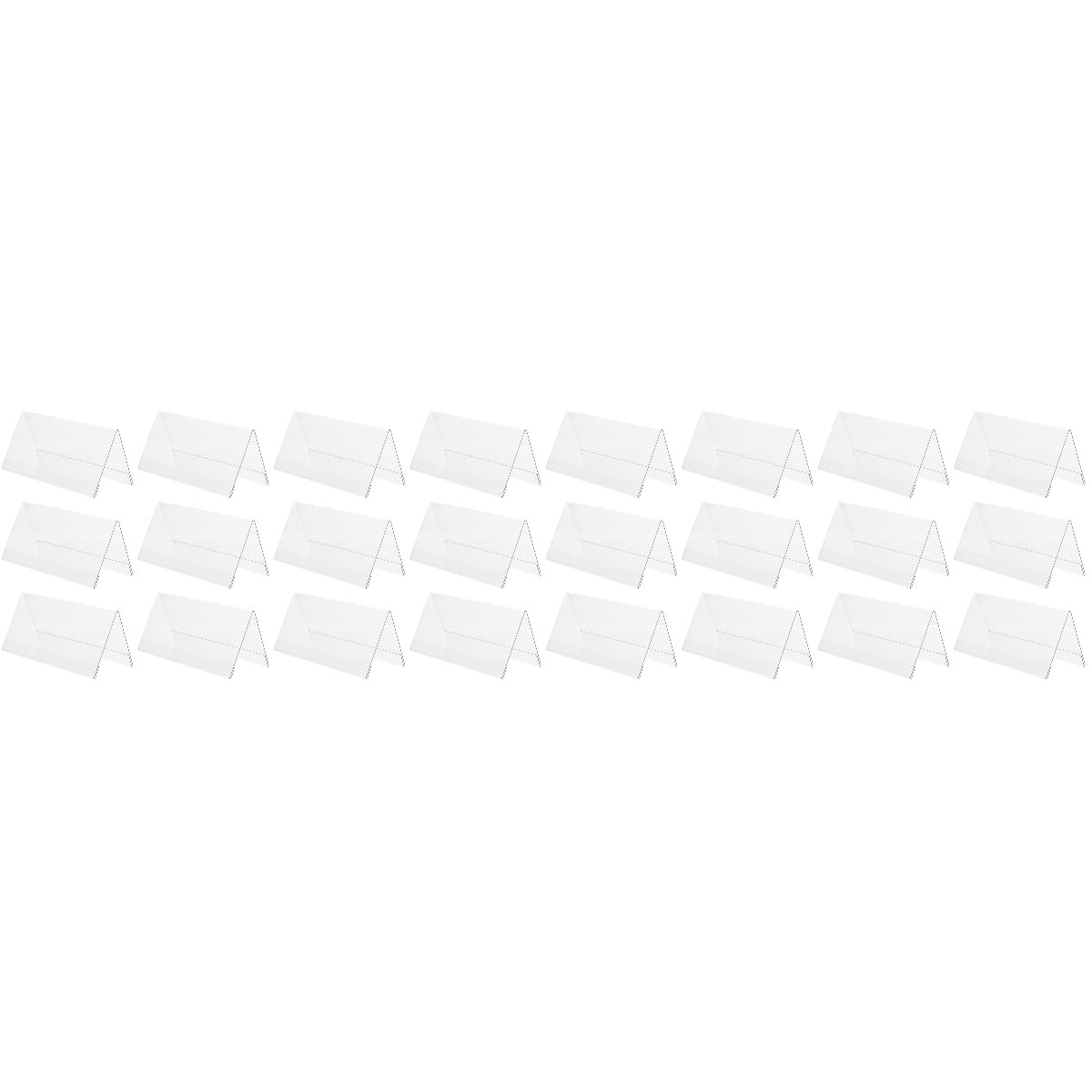 HOMEMAXS 24 pcs Double Sided Name Stands Clear Acrylic Signs Tabletop ...