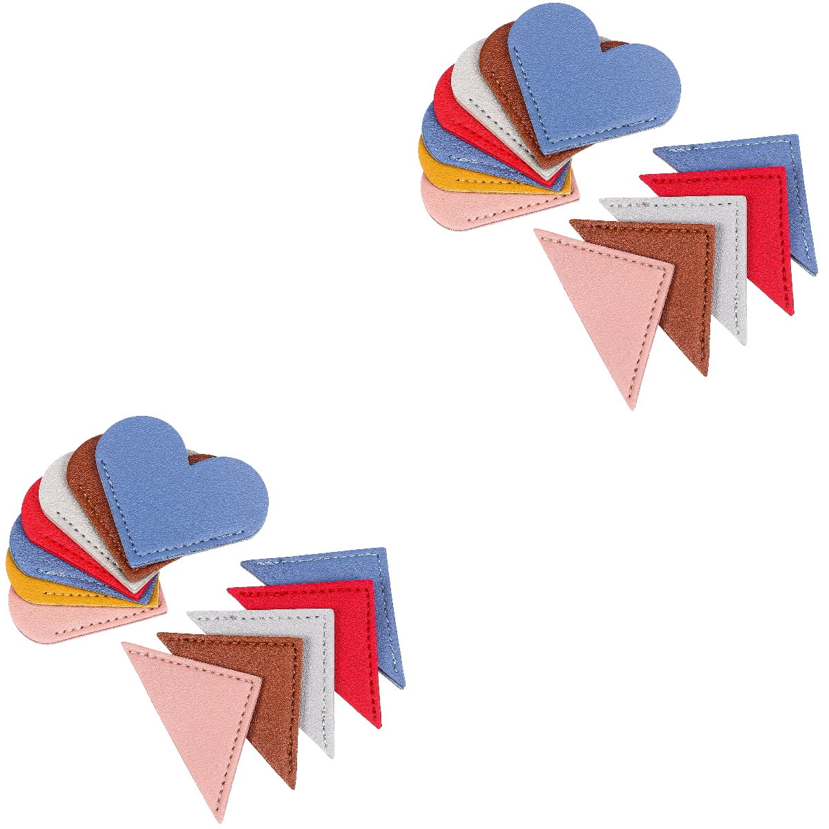HOMEMAXS 24 pcs Heart Bookmarks Page Corner Book Marks Triangle ...