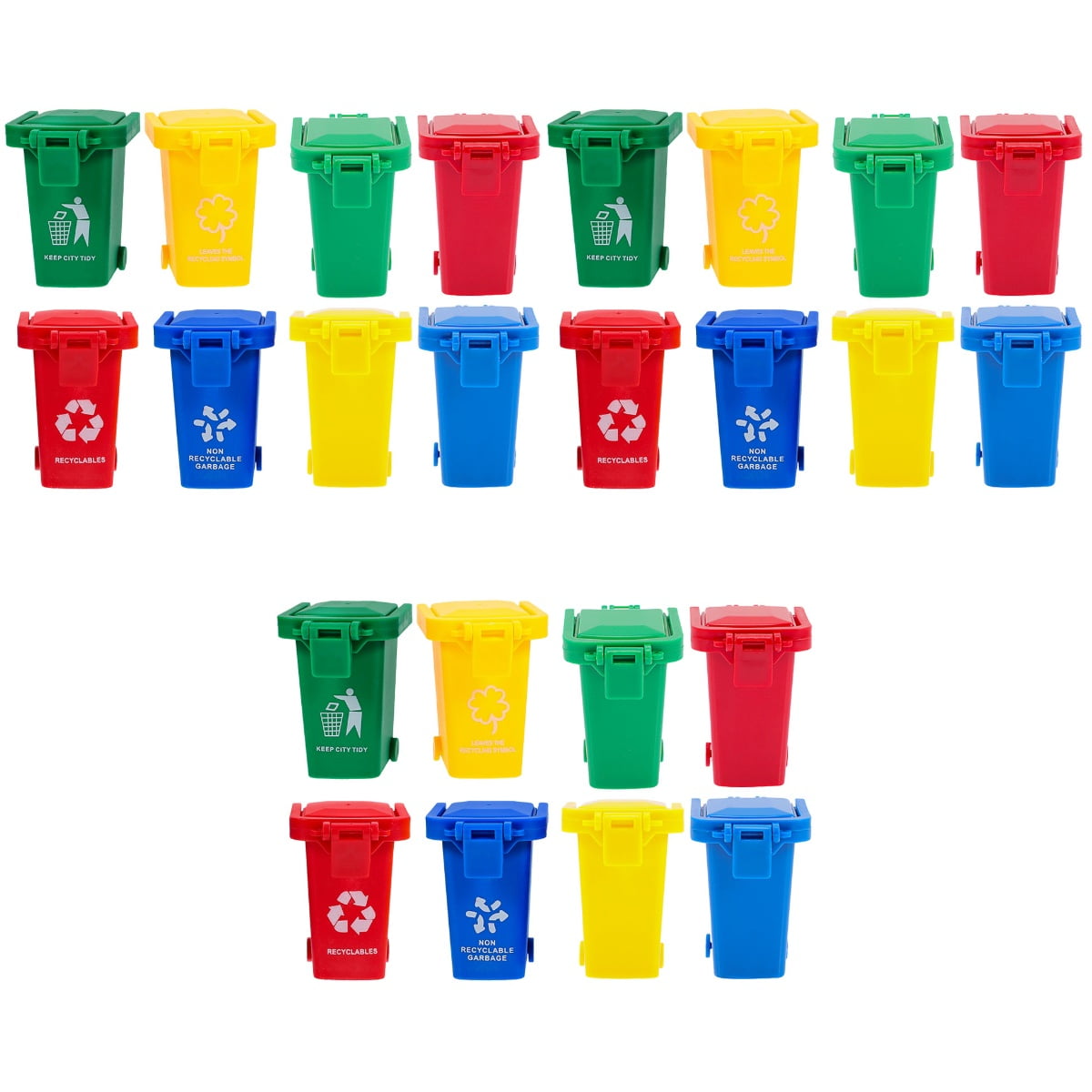 HOMEMAXS 24 pcs Mini Garbage Can Desk Garbage Bucket Tiny Garbage Bin ...