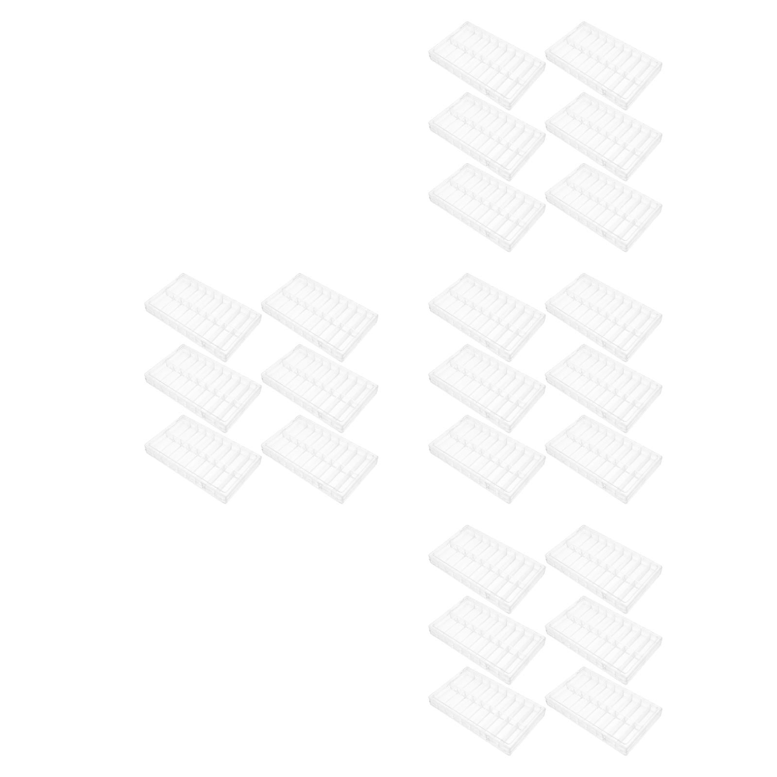 HOMEMAXS WORGEOUS 24 pcs Multi Compartments Watch Parts Storage Box ...