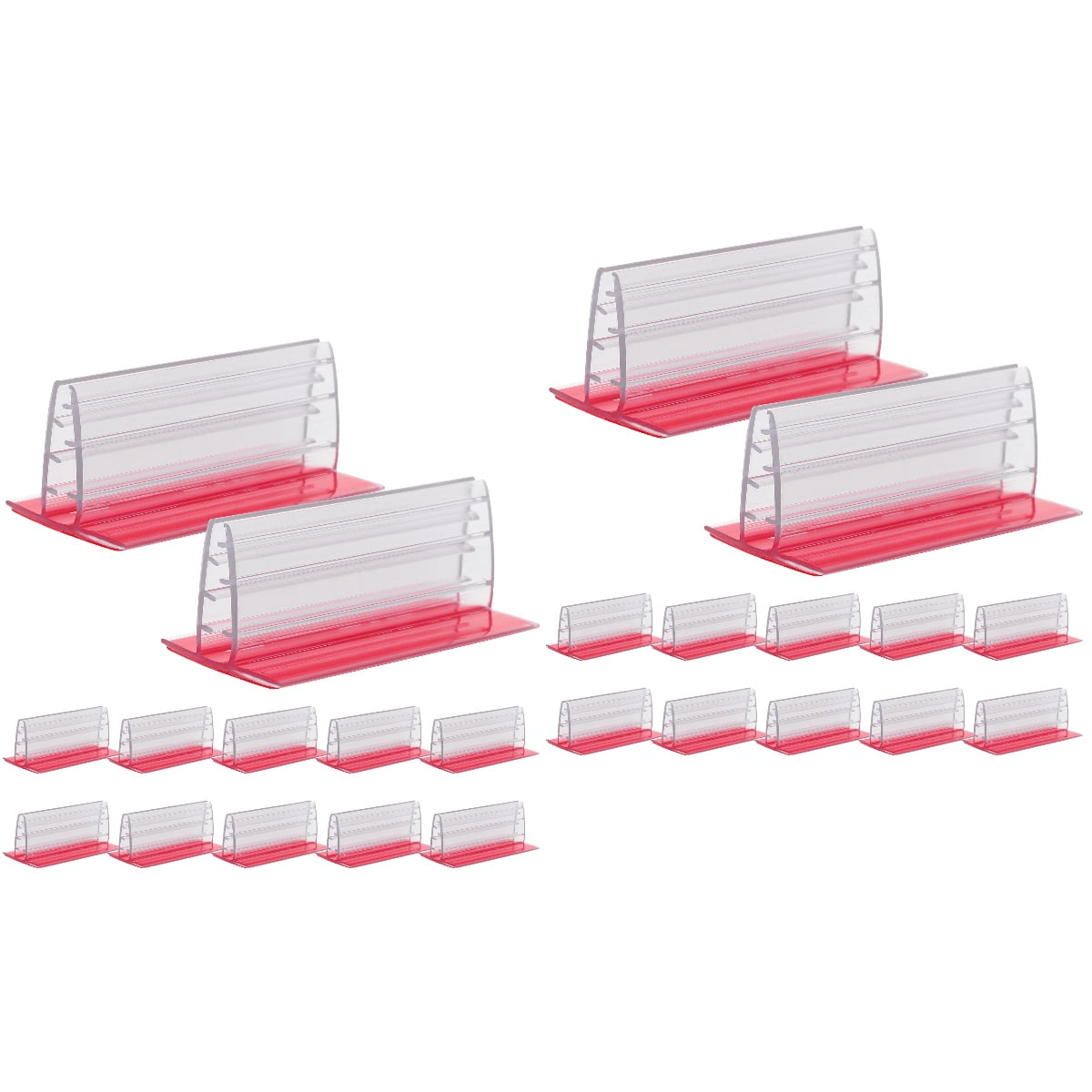 HOMEMAXS 24 pcs Panel Sign Holders Sneeze Guard Holders Name Tag ...