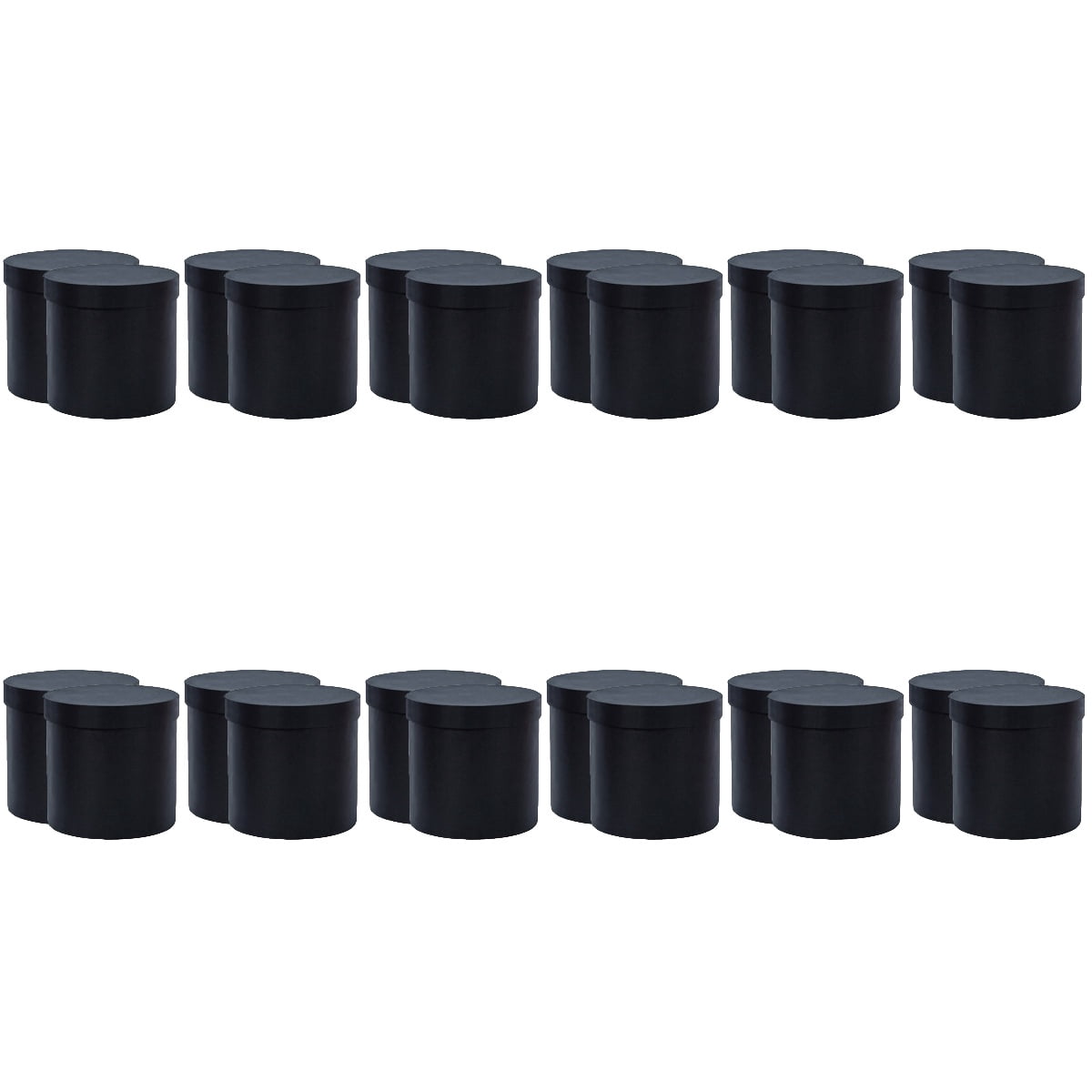 HOMEMAXS 24 pcs Paper Flower Bucket Round Cardboard Buckets Cylinder ...