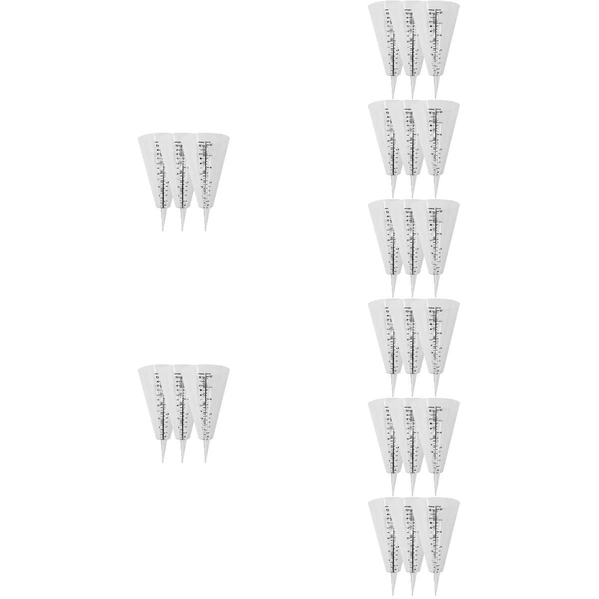 HOMEMAXS 24 pcs Rain Measuring Cups Cone Shaped Rain Gauge Plug ...