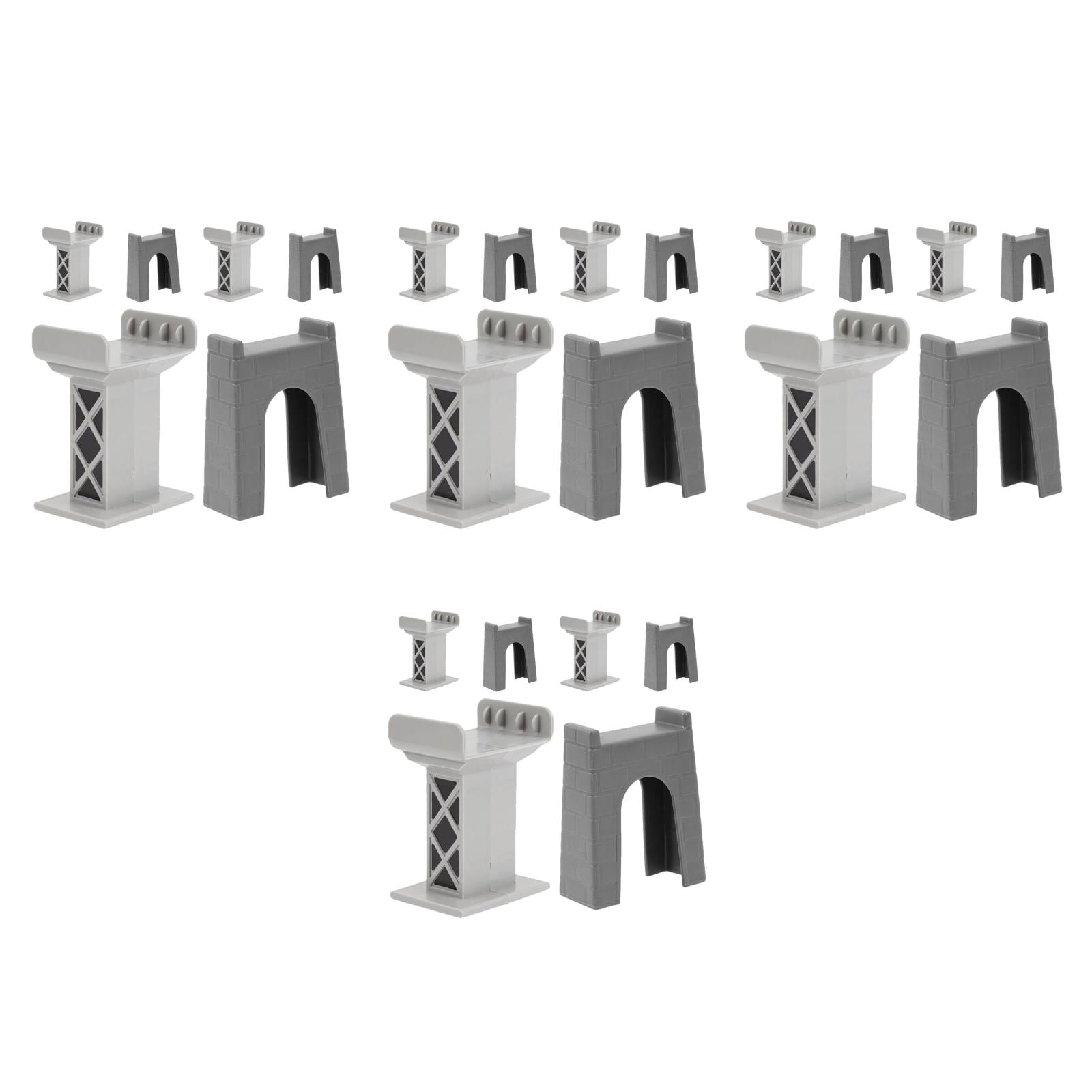 HOMEMAXS pcs Simulation Train Bridge Pier Track Accessories for Train ...