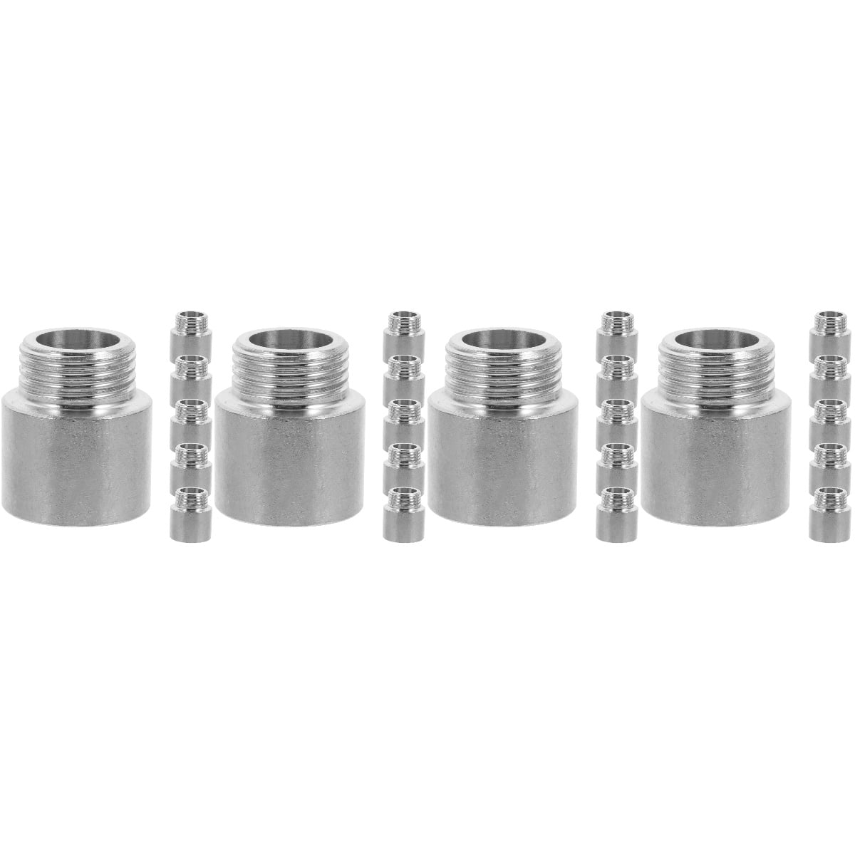 HOMEMAXS 24 pcs Stainless Steel 1/2 Thread Reducer Coupling Extension ...