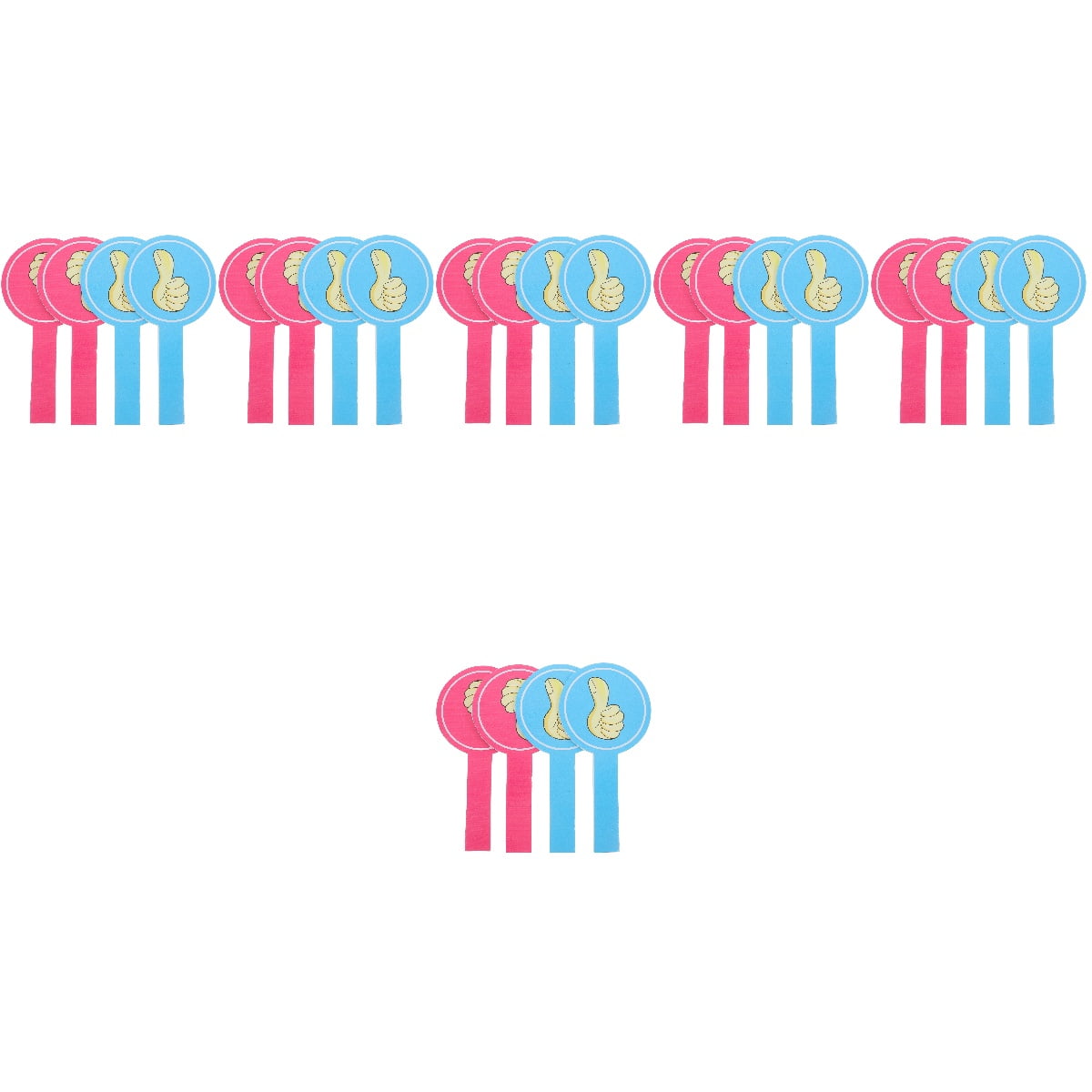 HOMEMAXS 24 pcs Thumb Up Thumb Down Paddles Reusable Judging Board ...