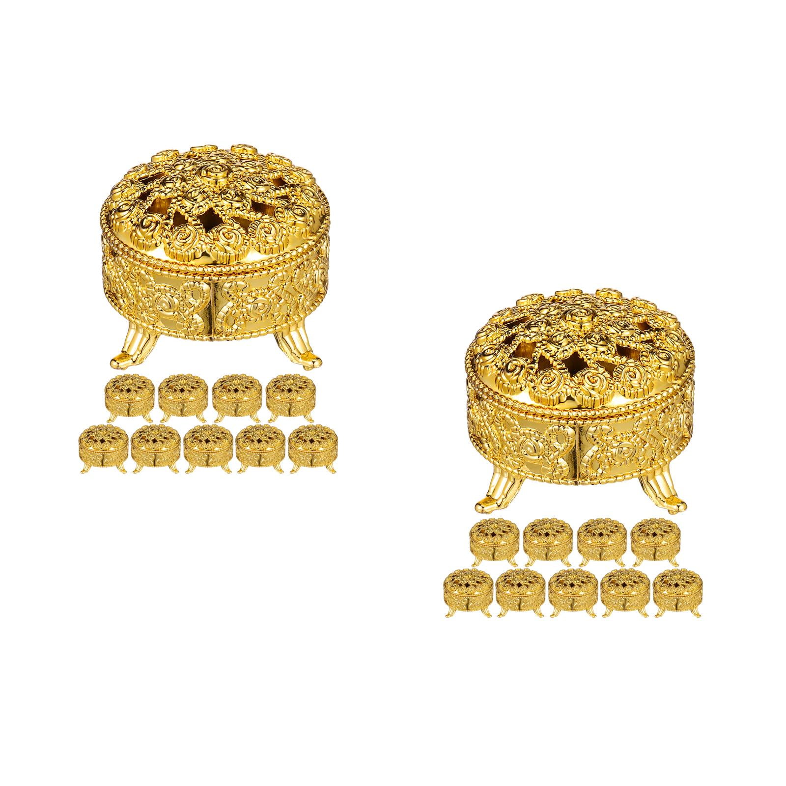 HOMEMAXS 24 pcs Vintage Round Candy Boxes Jewelry Box Wedding Sugar ...