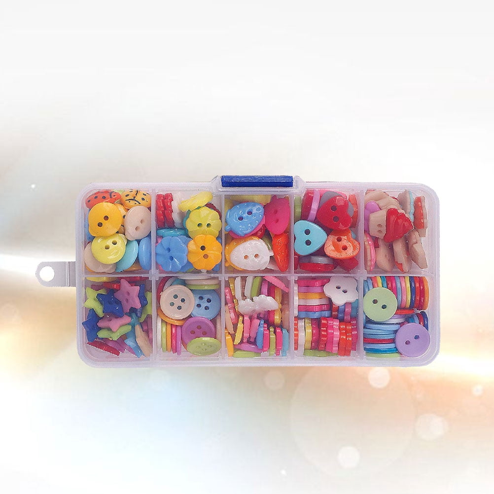 240 Pcs/1 Jean Buttons Daisy Buttons Boxed Buttons DIY Buttons Child M ...