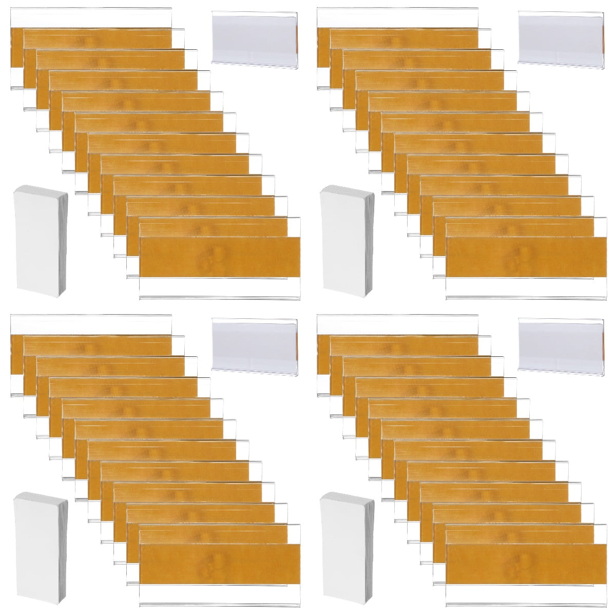 HOMEMAXS 240 Pcs Shelf Label Holders Drawer Labels Wire Shelf Labels ...