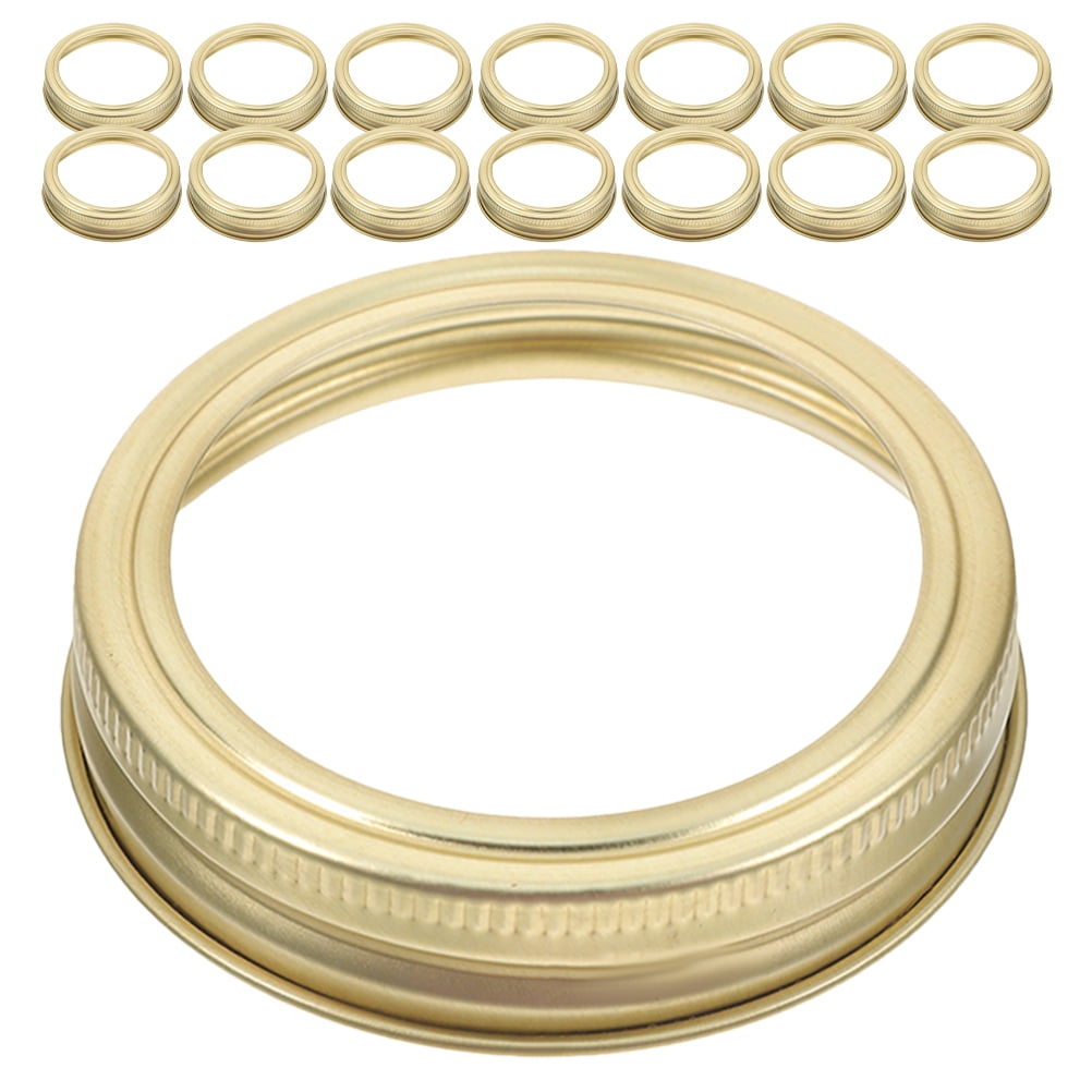 HOMEMAXS 24pcs Gold Jar Sealing Bands 70 Mm Tinplate Split-Type Canning ...