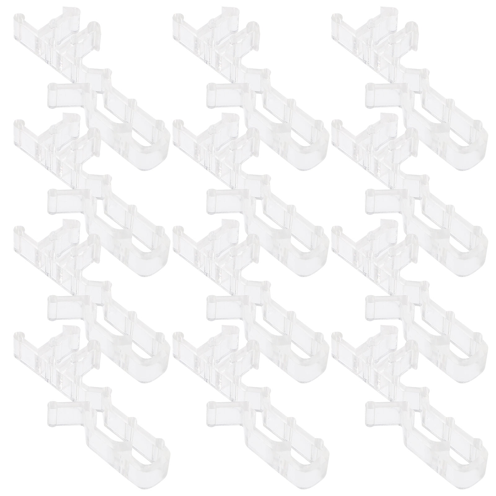HOMEMAXS 24pcs Hidden Valance Clips for Blinds Clear Acrylic Clips 2-1/ ...