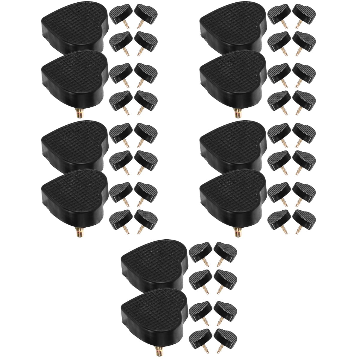 HOMEMAXS 25 Pairs Heel Tips For High Heel Shoes Heel Replacement Tips ...