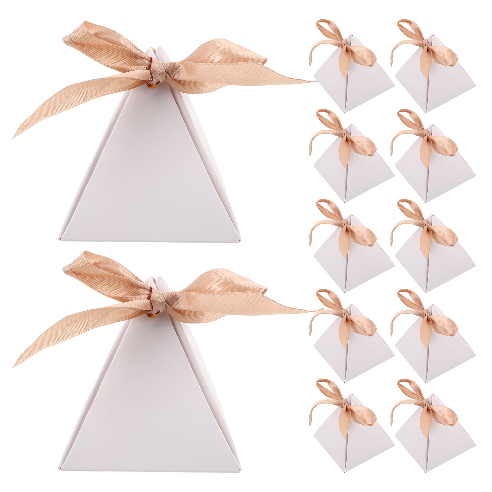 HOMEMAXS 25 Pc Triangle Dessert Boxes Candy Box Baby Bridegroom 7.50X7 ...