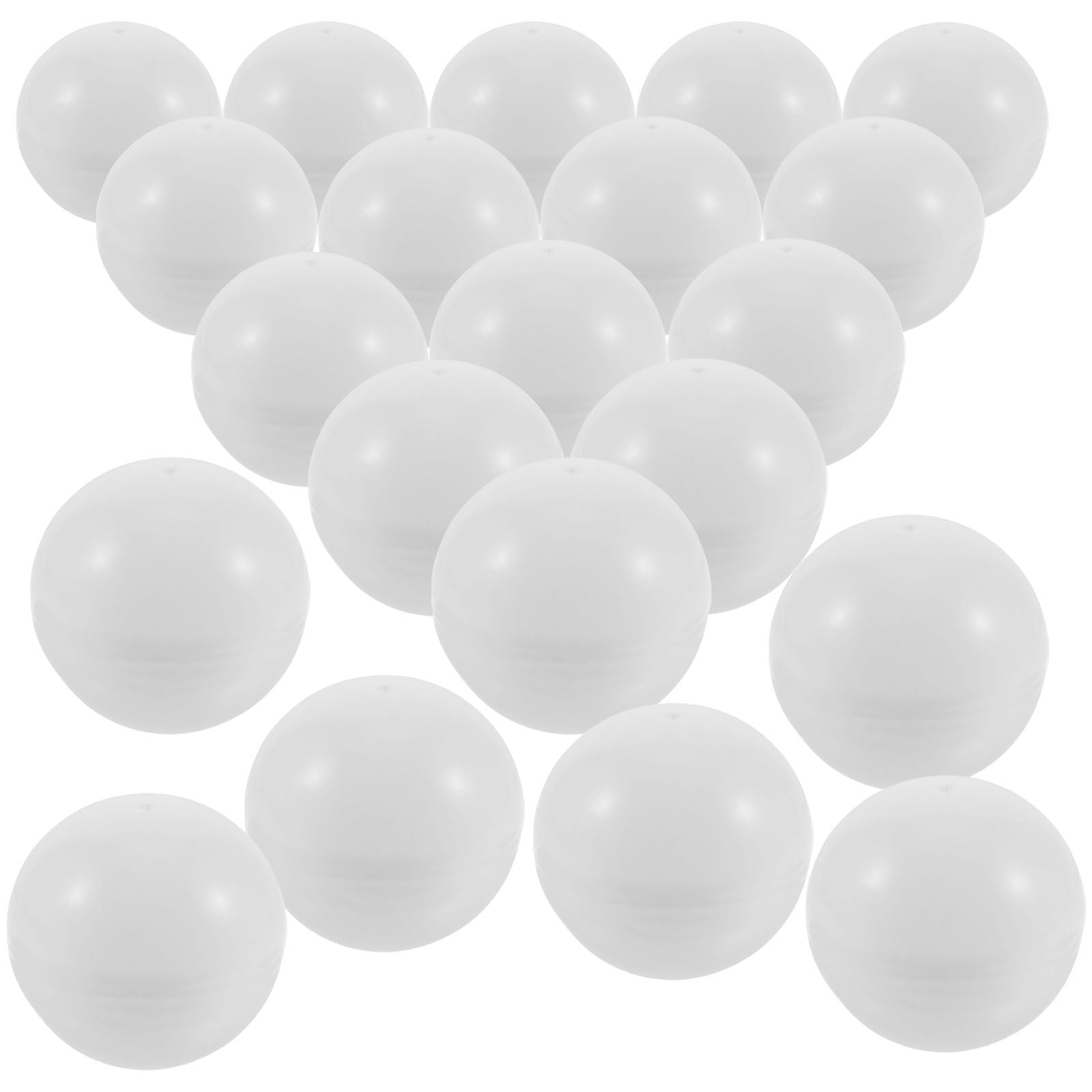 HOMEMAXS 25 Pcs Fillable Balls White Small Raffle Sphere Lottery ...