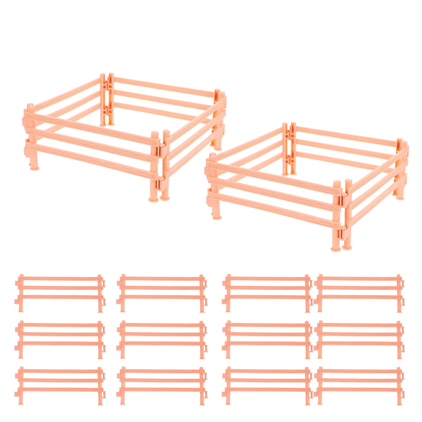 HOMEMAXS 25 Pcs Miniature Simulation Fences Farm Decor Garden Net Baby ...