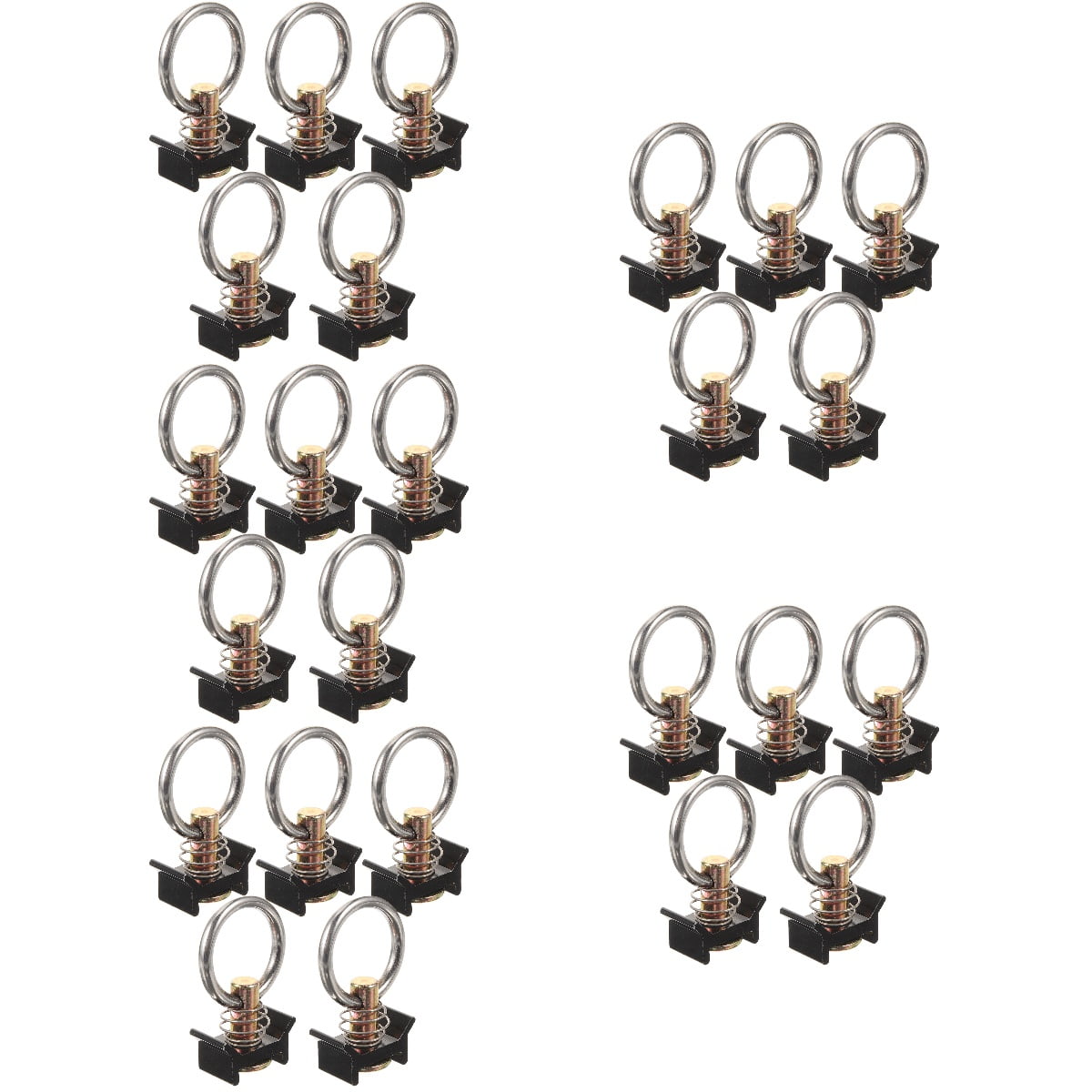 HOMEMAXS 25 Pcs Single Fitting Ring Fitting Steel Single Track Fitting ...