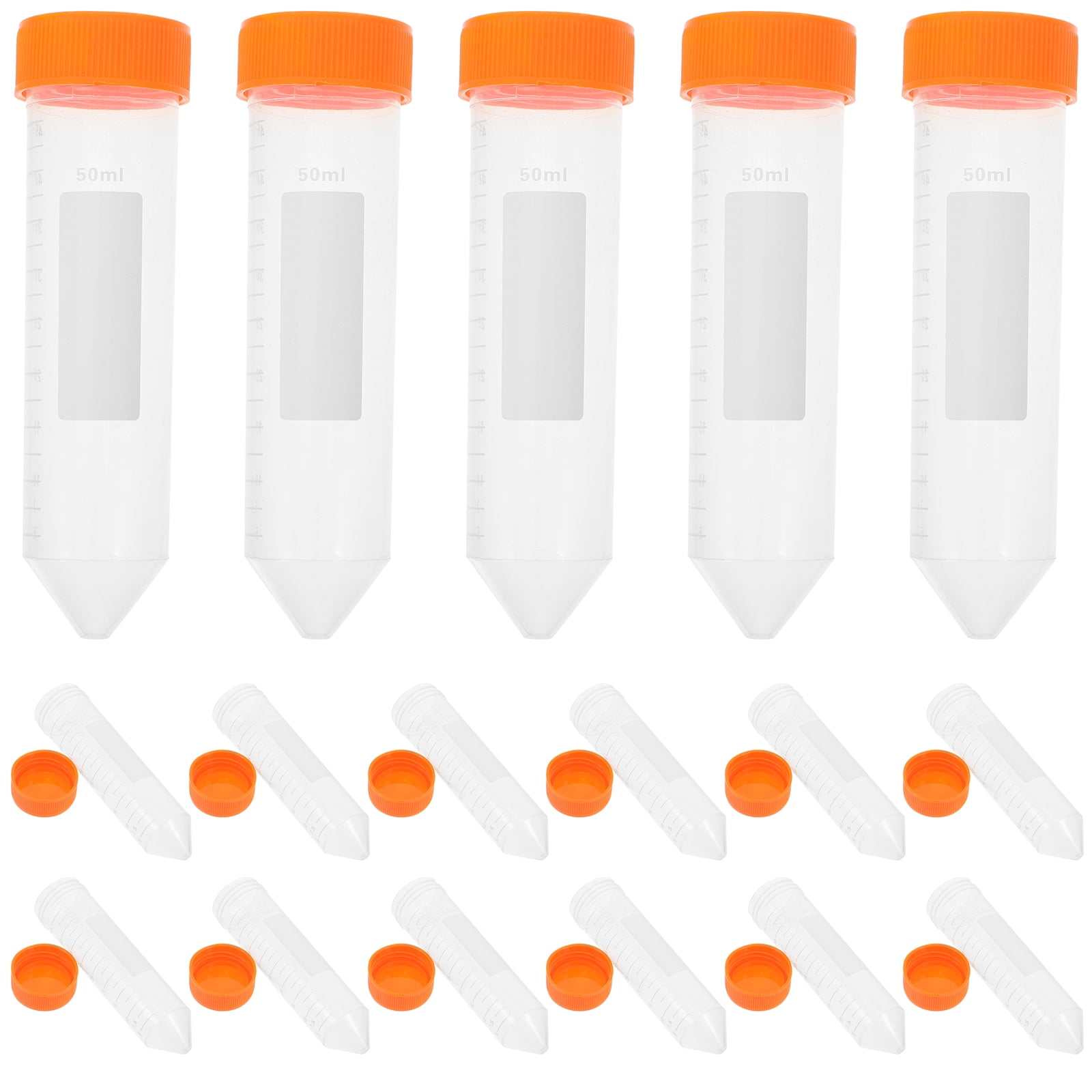 HOMEMAXS 25 Pcs Test Tube 50ml Shot Tubes Storage Scrubber Alcohol ...