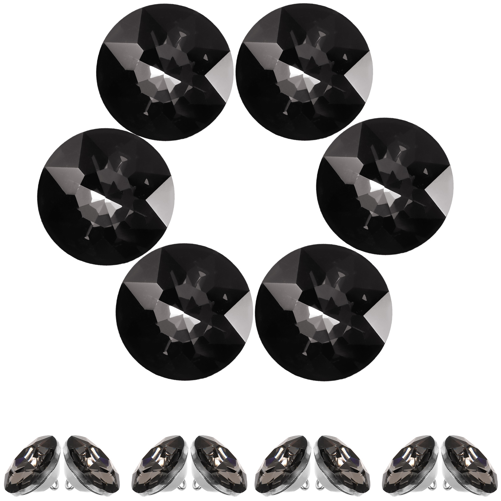 HOMEMAXS 25 Pcs Tufting DIY Upholstery Buttons Sofa Crystal Buckle ...