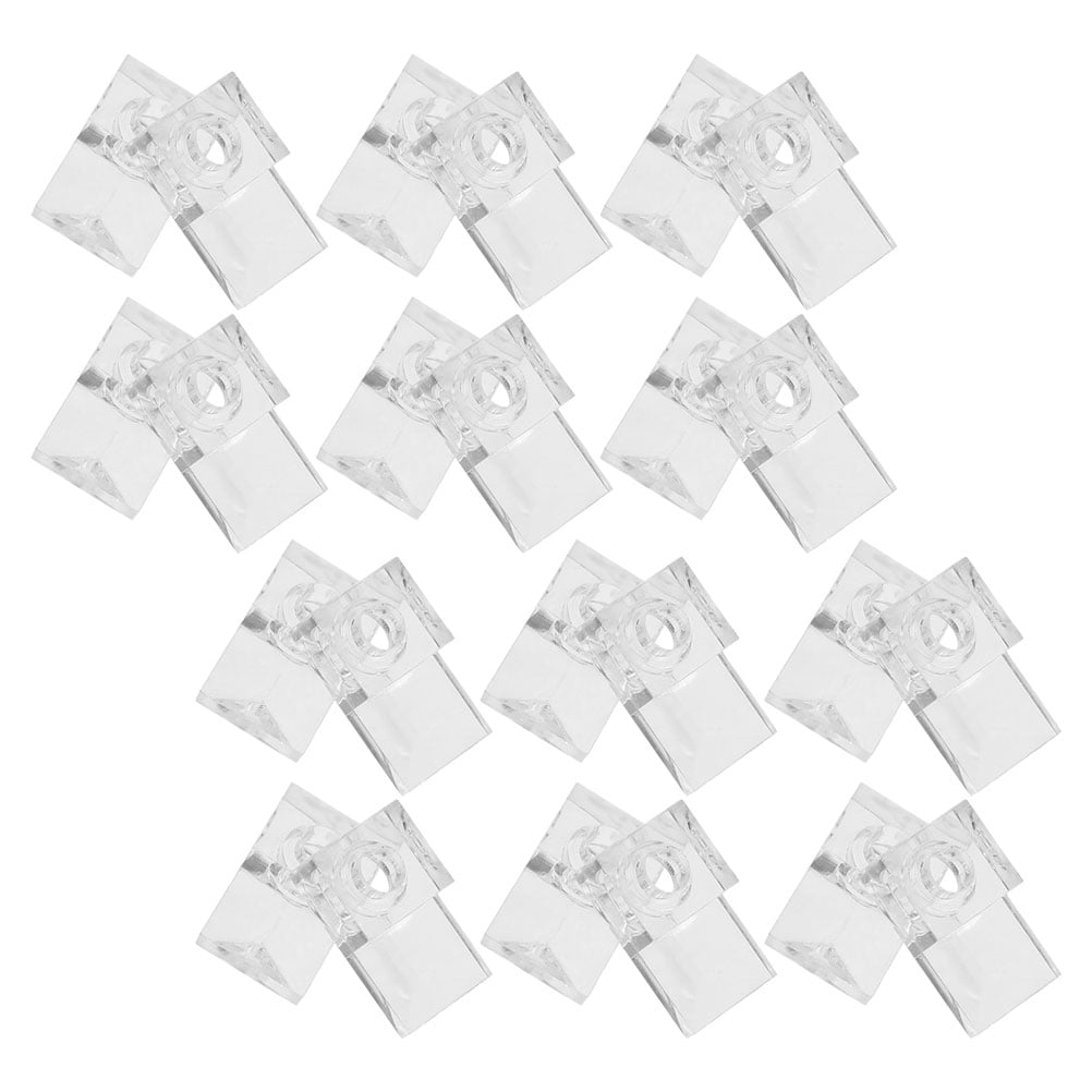 HOMEMAXS 25 Sets Heavy Duty Mirror Clips Mirror Holder Clips Clear ...