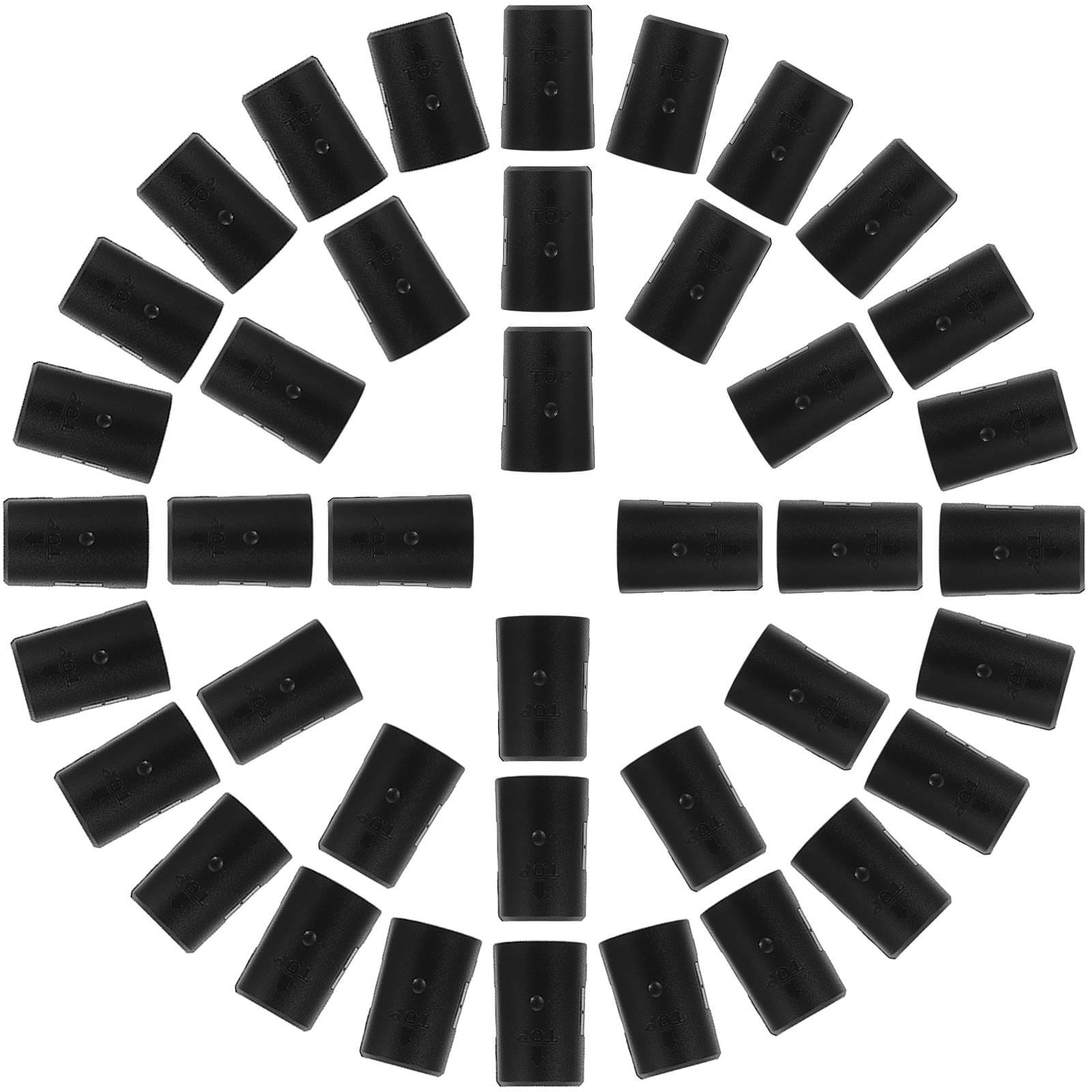 HOMEMAXS 25 Sets Plastic Wire Shelf Clips Wire Shelving Shelf Lock ...