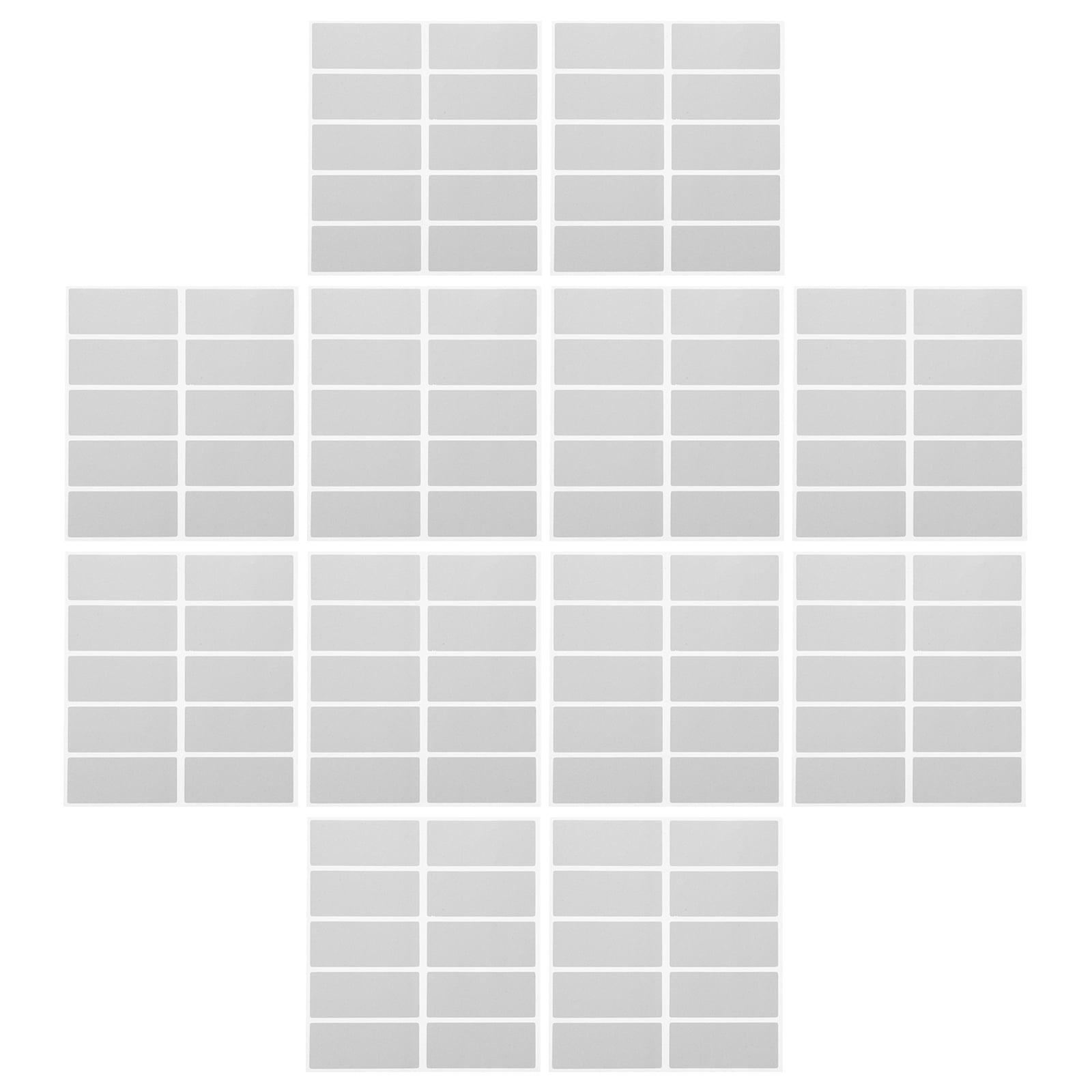 HOMEMAXS 25 Sheets Reward Card Accessory Rectangular Scratch Off ...