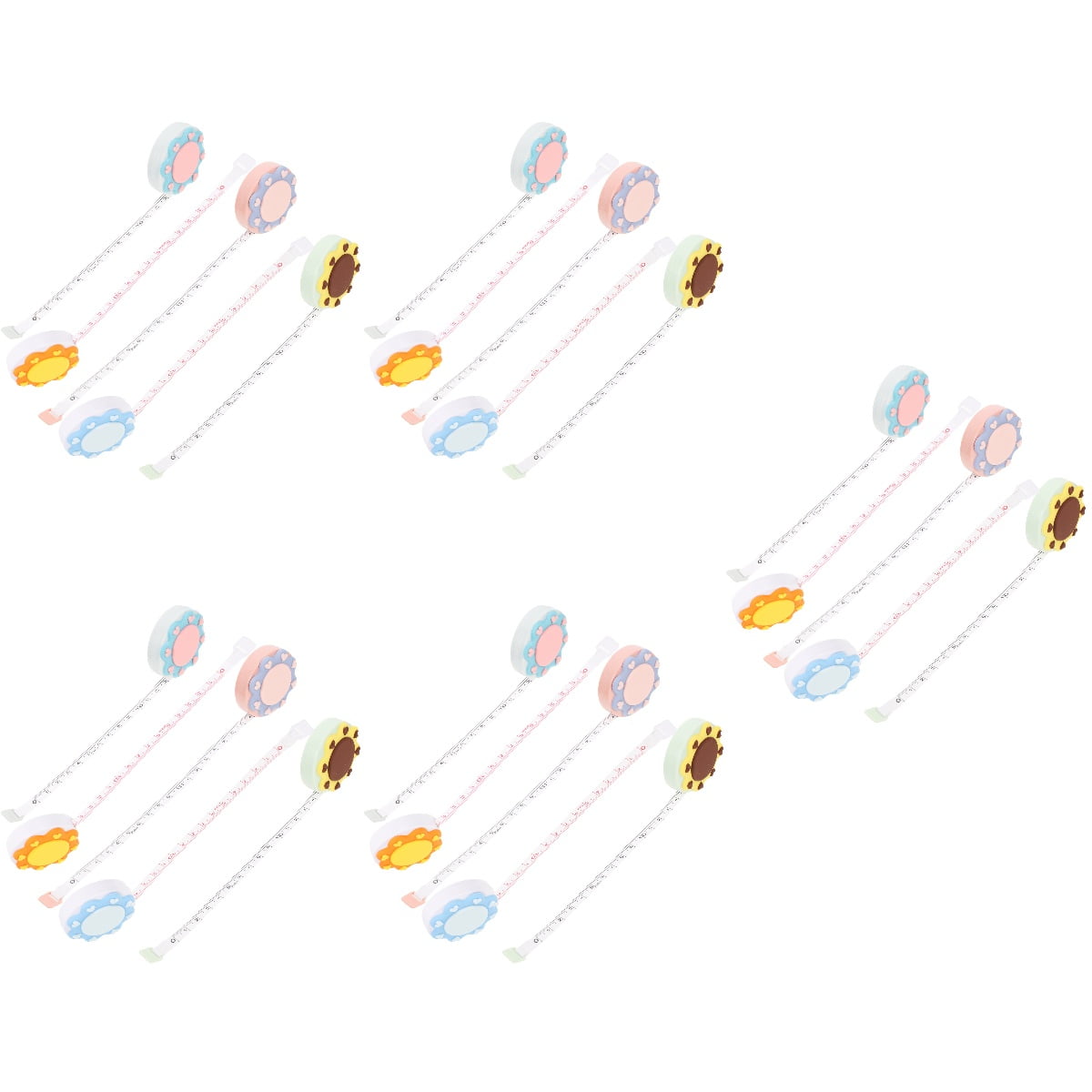 HOMEMAXS 25 pcs Body Tape Measure Portable Retractable Measuring Tape ...