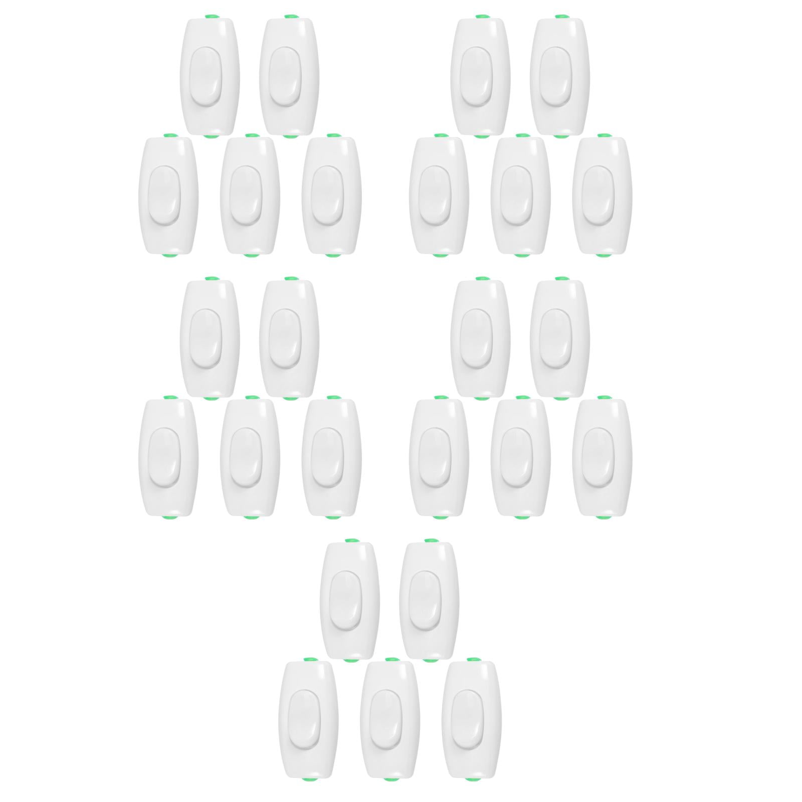 HOMEMAXS 25 pcs Convenient Switch Part Cabinet Light Switch Inline Cord ...