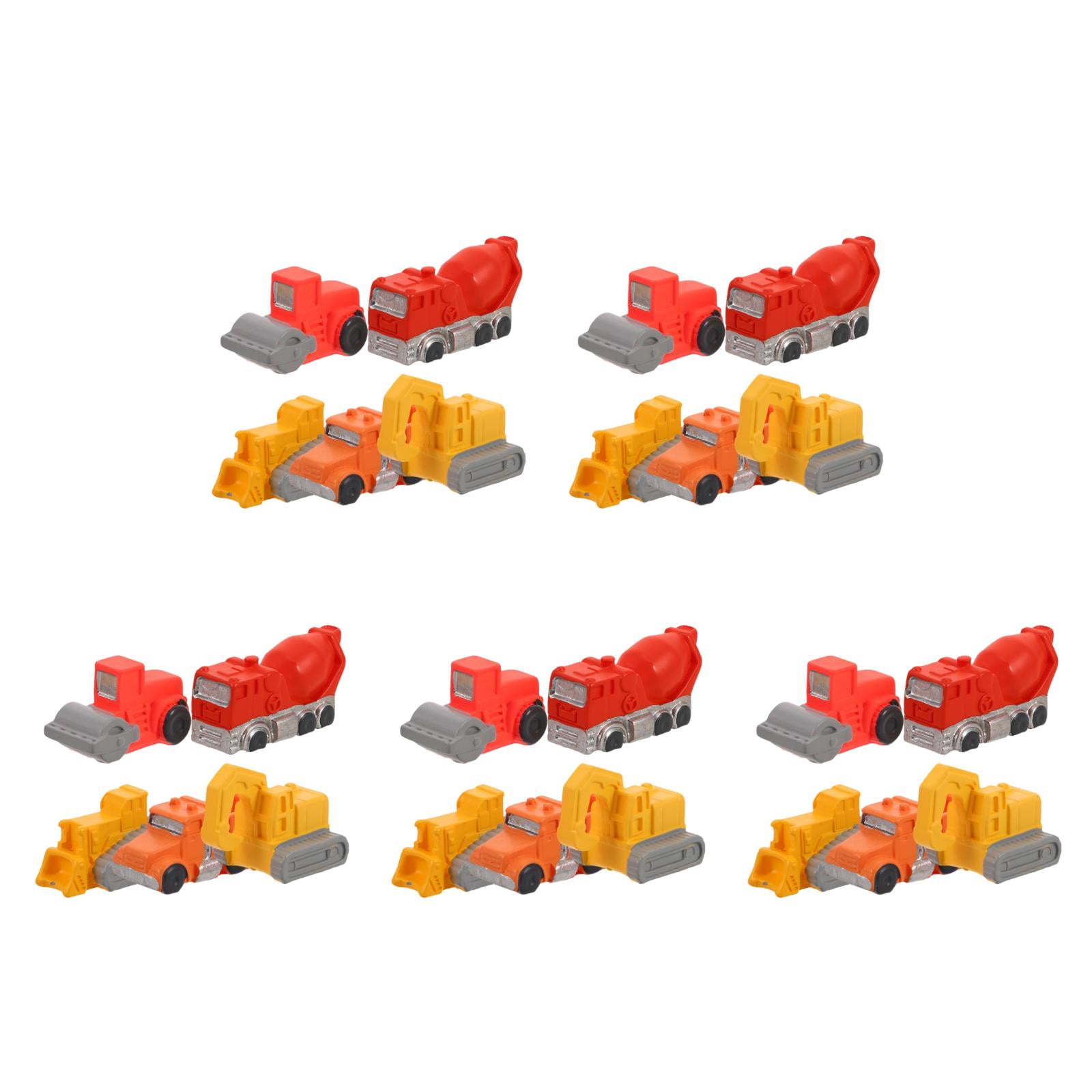 HOMEMAXS 25 pcs Mini Engineering Toys Tiny Construction Vehicles Toys ...