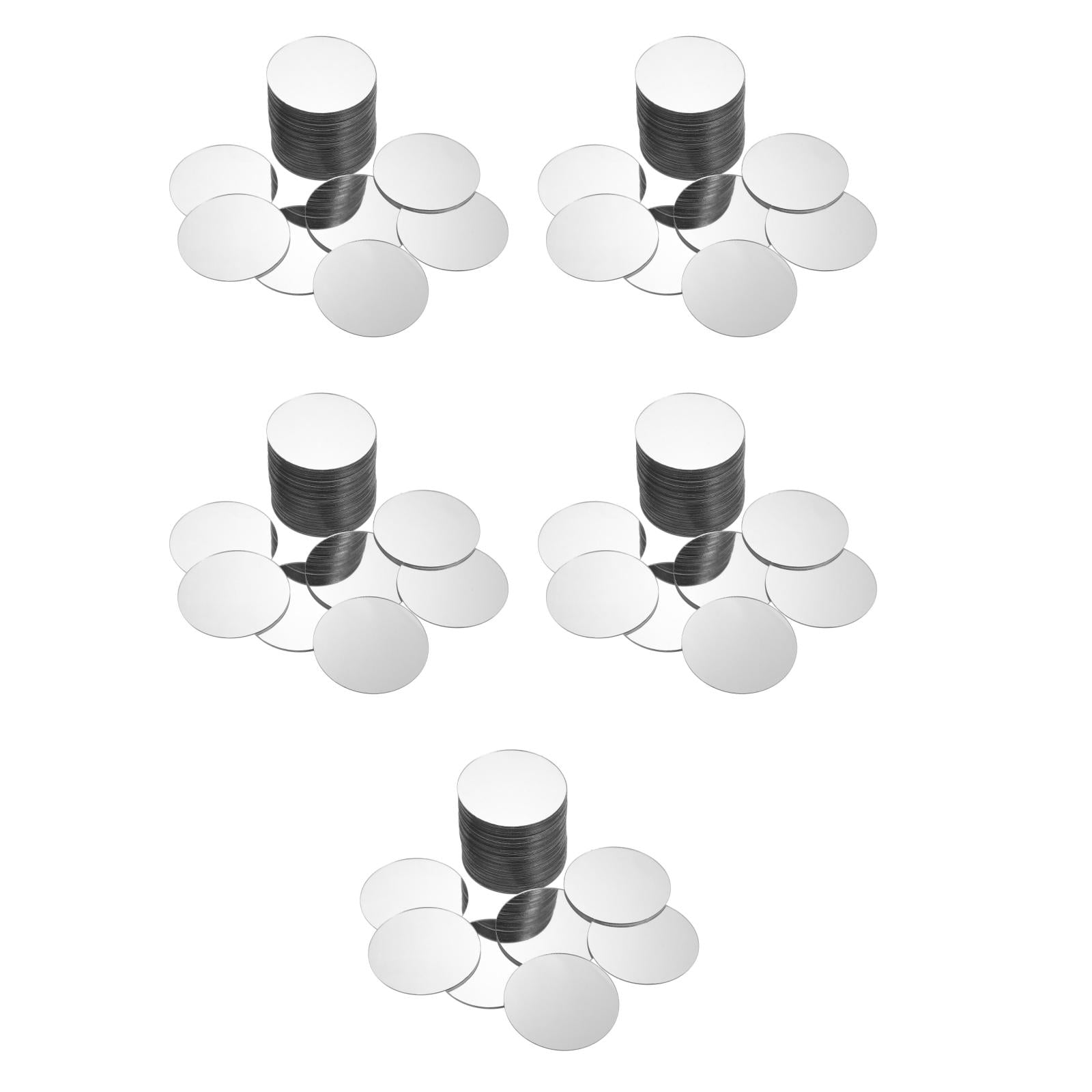 HOMEMAXS 250 Pieces Of 2 Round Mirror Tiles, High-Quality Silver Coated ...