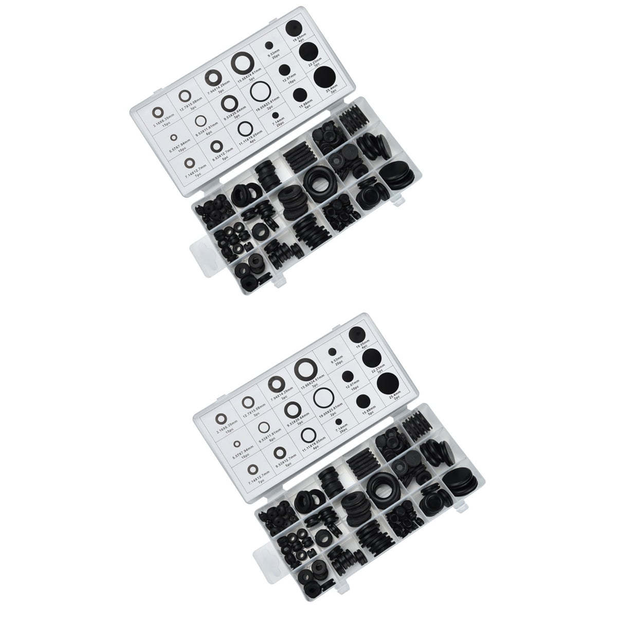 250 Pieces Sealing Grommet Rubber Ring Assortment Set Hydraulic ...