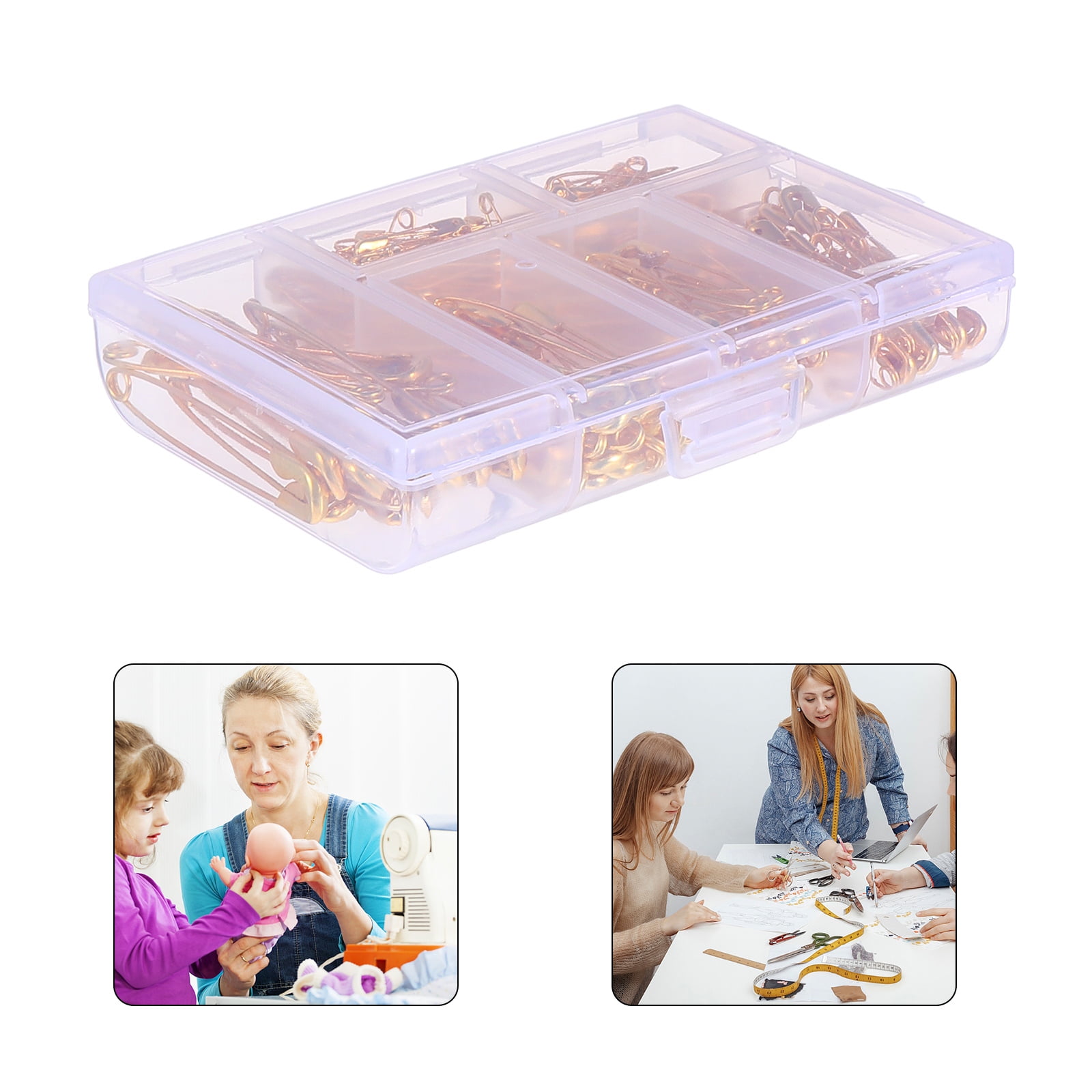 HOMEMAXS 250PCS Safety Pin Handmade DIY Mini Clothes Pin DIY Sewing ...