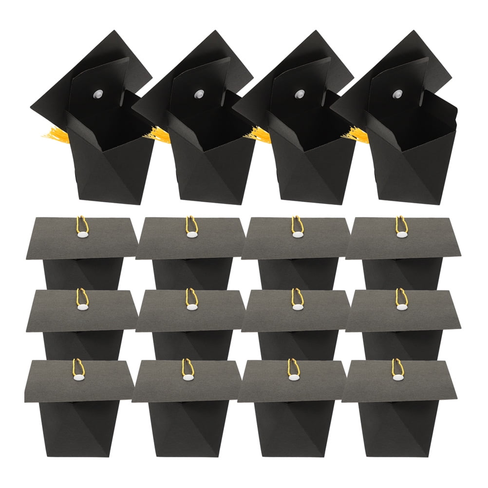 HOMEMAXS 25pcs Graduation Candy Box Graduation Cap Dessert Box ...