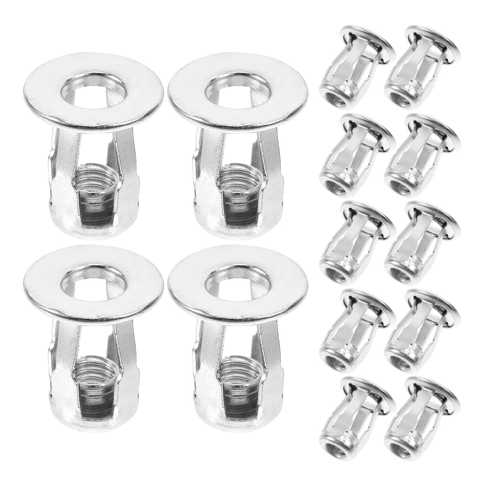 HOMEMAXS 25pcs Petal Nuts Threaded Inserts Carbon Steel Screw Anchors ...