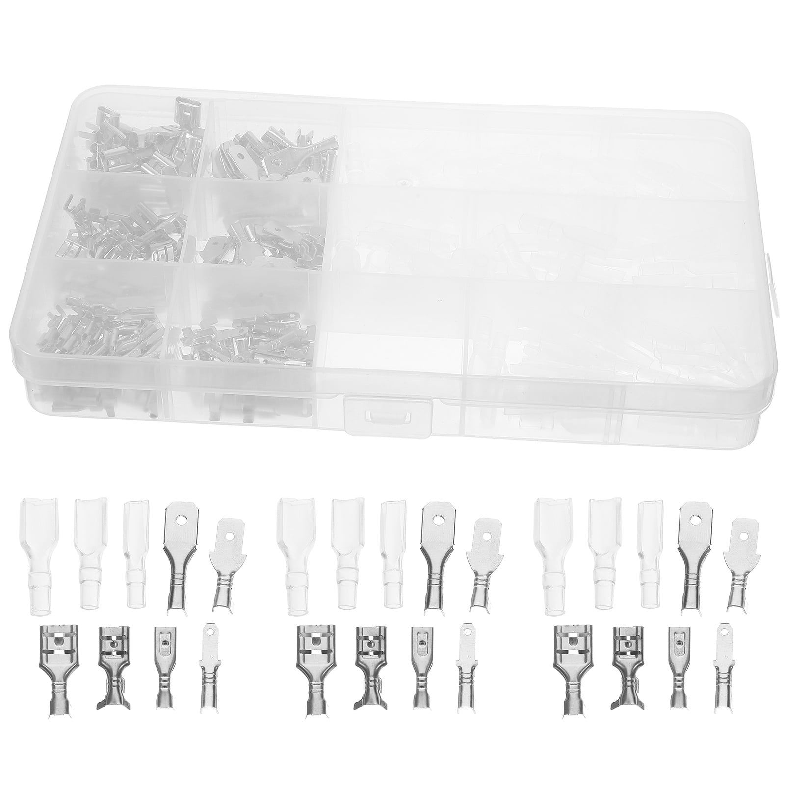 HOMEMAXS 270pcs Spade Connector Male Female Wire Terminal Quick Splice ...