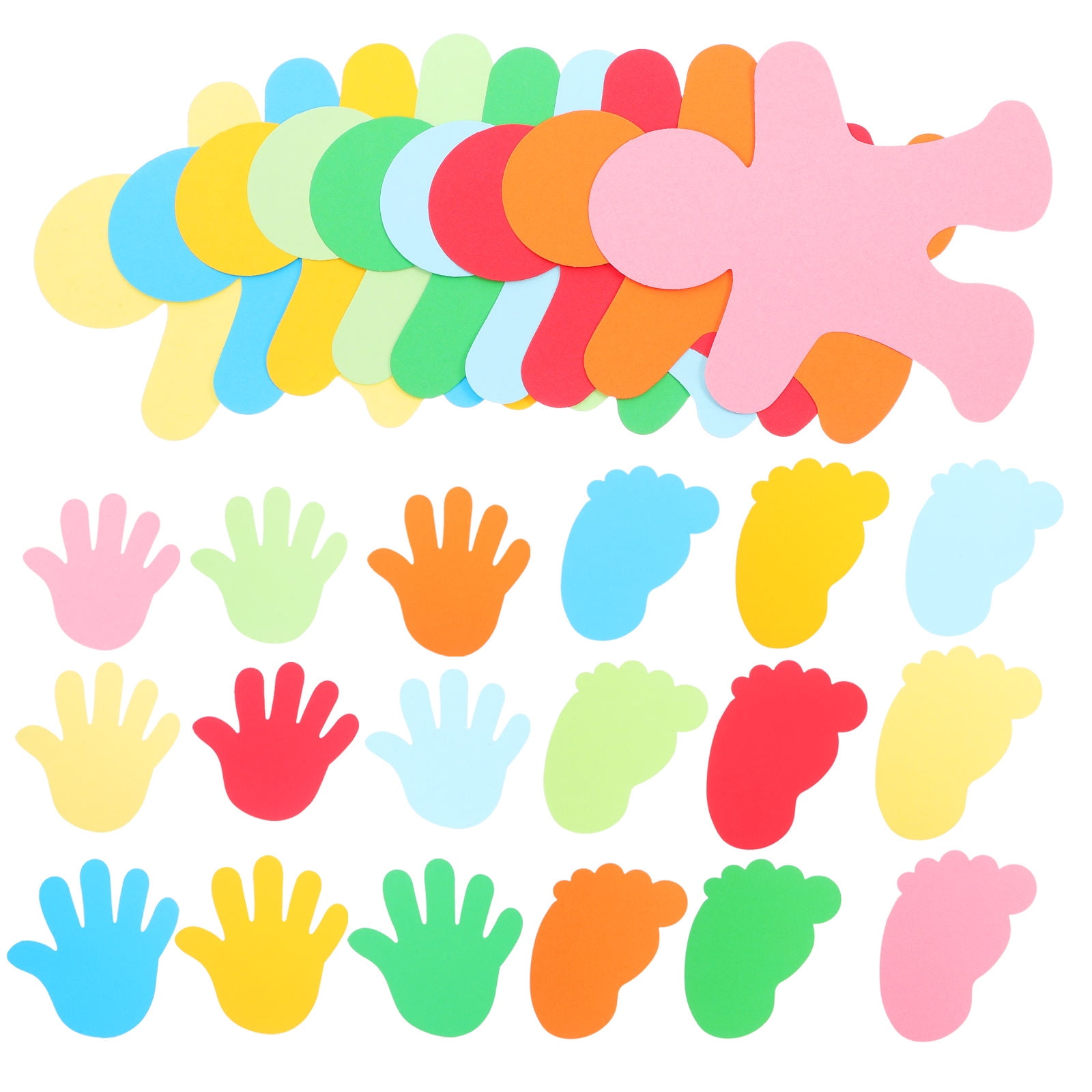 HOMEMAXS 27pcs Office Classroom Wall Decorations Hand Cutouts Color ...
