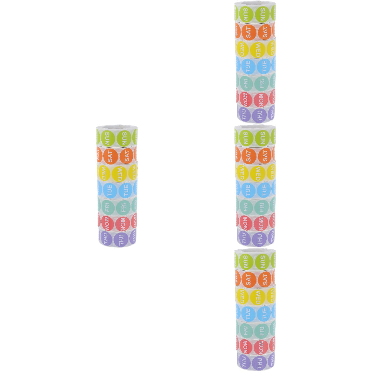 HOMEMAXS 28 Rolls of Dot Sticker Adhesive Week Stickers Inventory ...