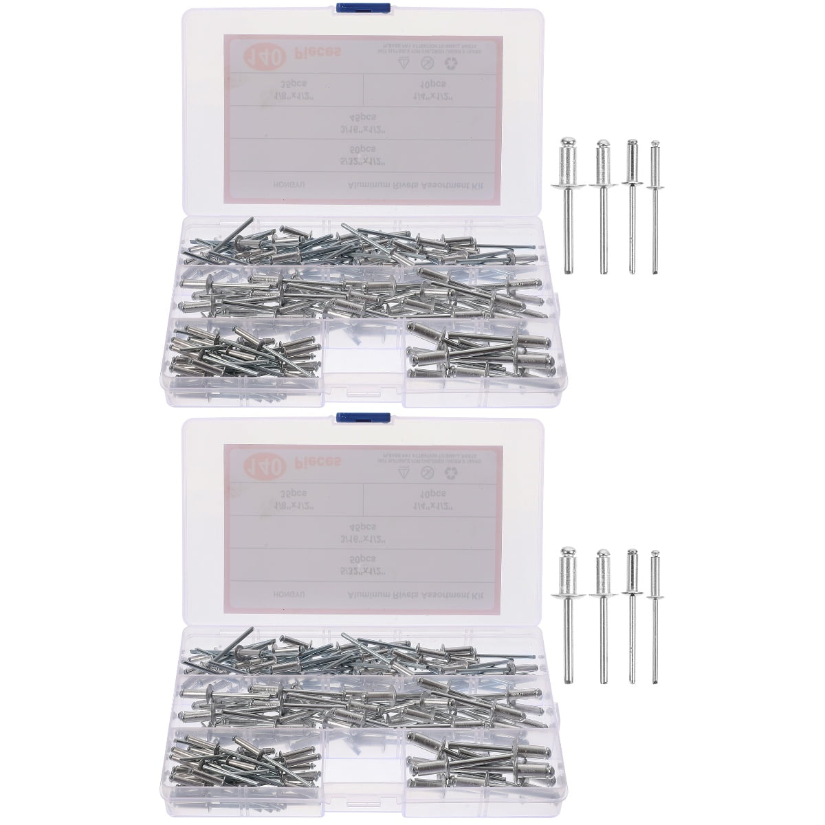 HOMEMAXS 280 pcs Aluminum Alloy Aluminum Rivets Assortments Rivets ...