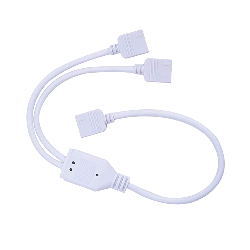 HOMEMAXS 2PCS 1 to 2 Ports Female Connection Cable 4 Pin Splitter Strip ...