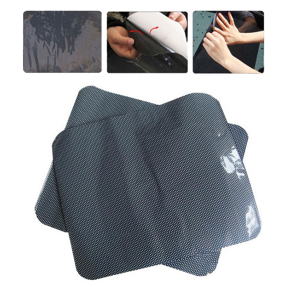 HOMEMAXS 2PCS Car Side Window Sunshade Sticker Adhesive Black Film ...