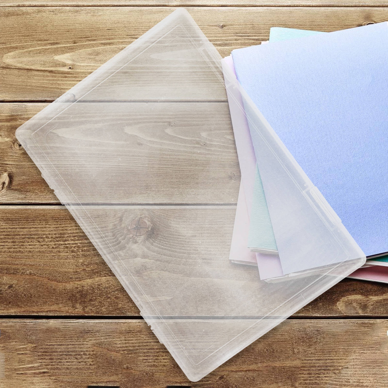 2PCS File Portable Project Case Plastic Storage Box for Letter Paper ...